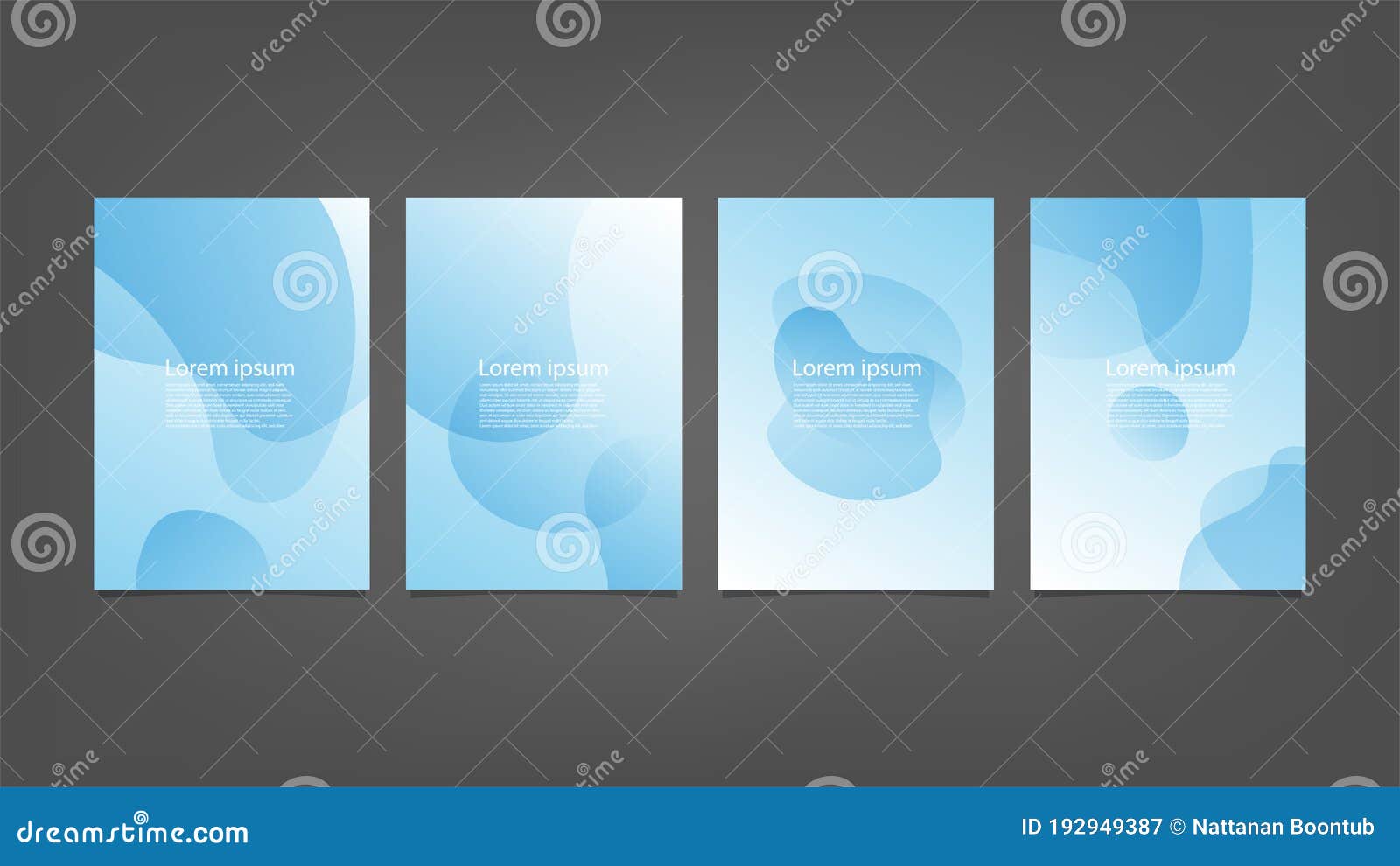 Big Set of Bright Vector Blue Background for Brochure Poster or Flyer ...
