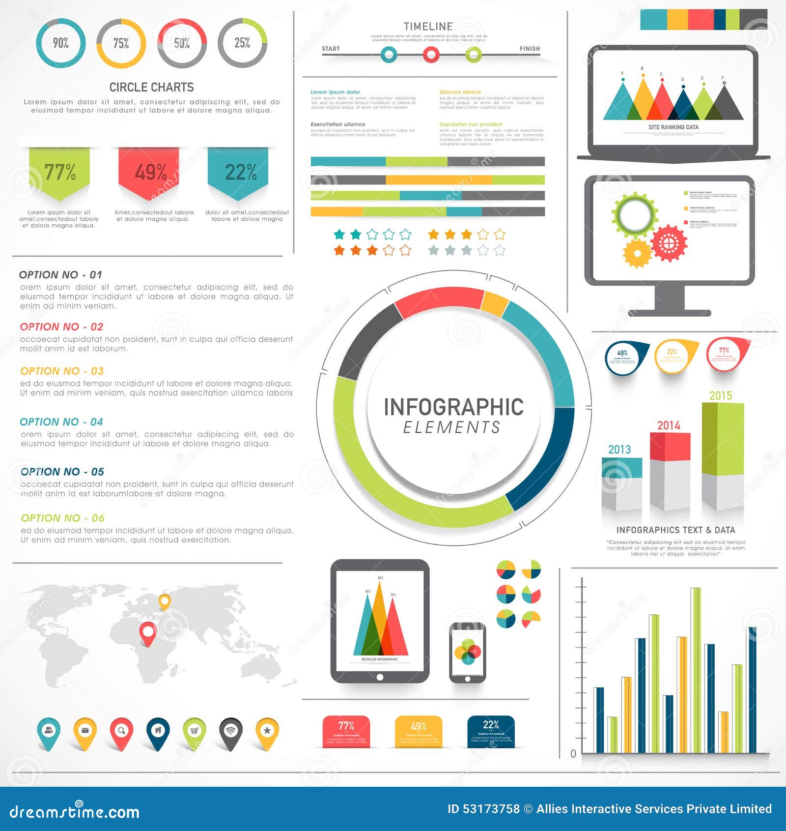 Big Set of Business Infographic Elements. Stock Illustration ... Big Set of Business Infographic Elements. Stock Illustration ...
