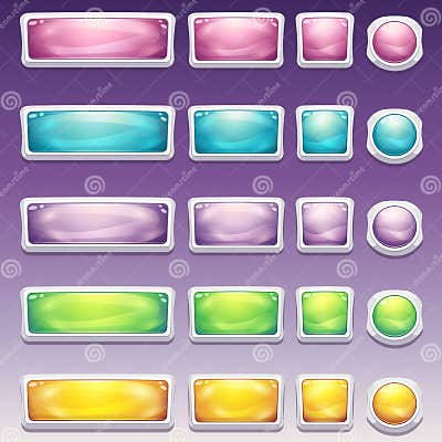 Big Set of Buttons in Glamorous White Frame Different Sizes for the ...