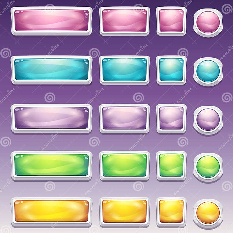 Big Set of Buttons in Glamorous White Frame Different Sizes for the ...