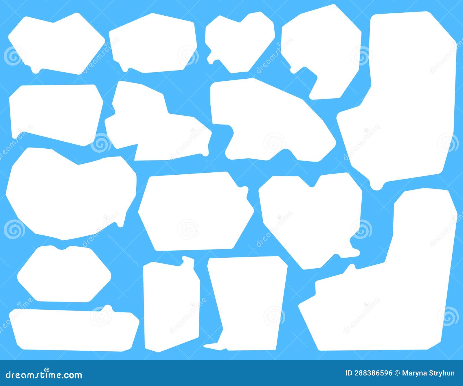 Big Set of Dialog Boxes . Stock Vector Illustration Stock Vector ...