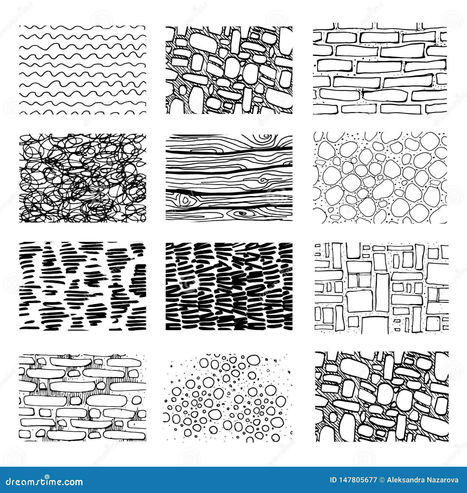 Big Set Of Different Paving Elements For Landsape Design,plan,maps ...