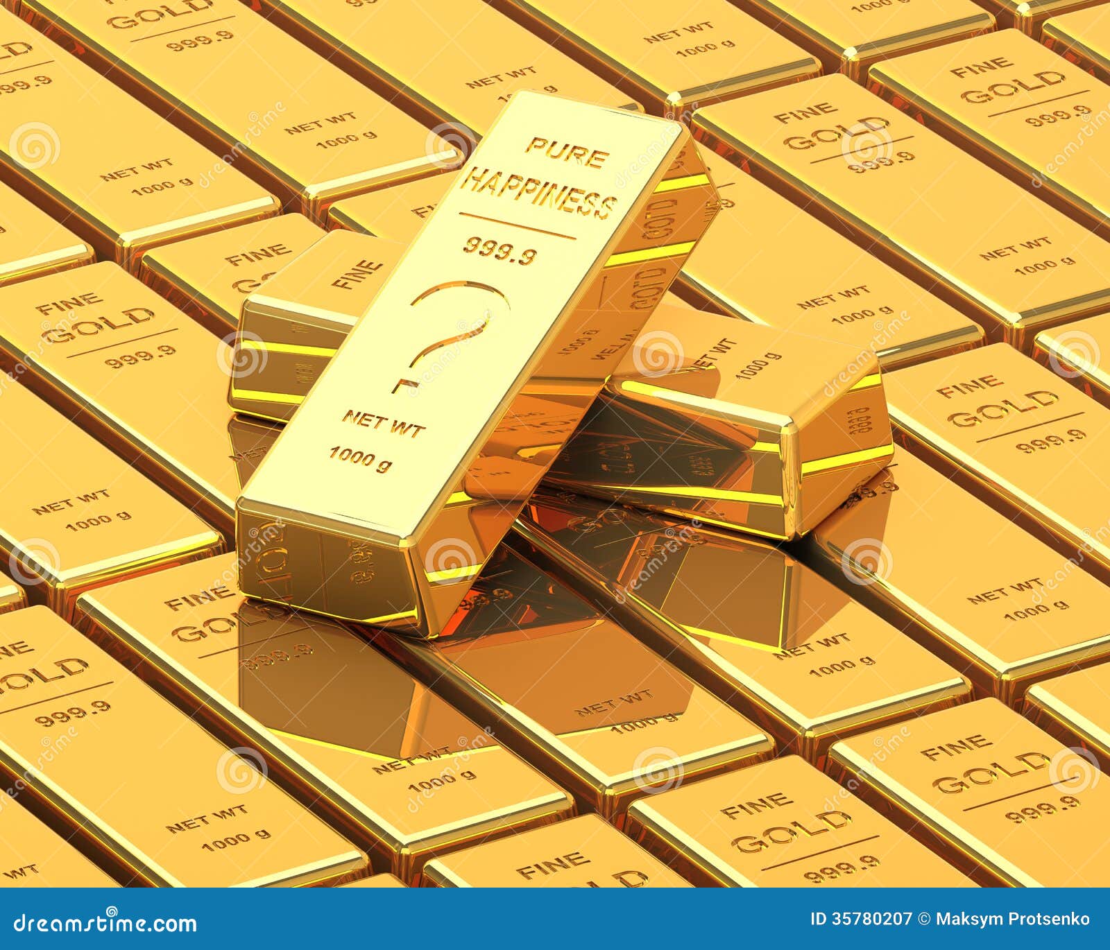 Big Set of Gold bars stock illustration. Illustration of goldbar - 35780207
