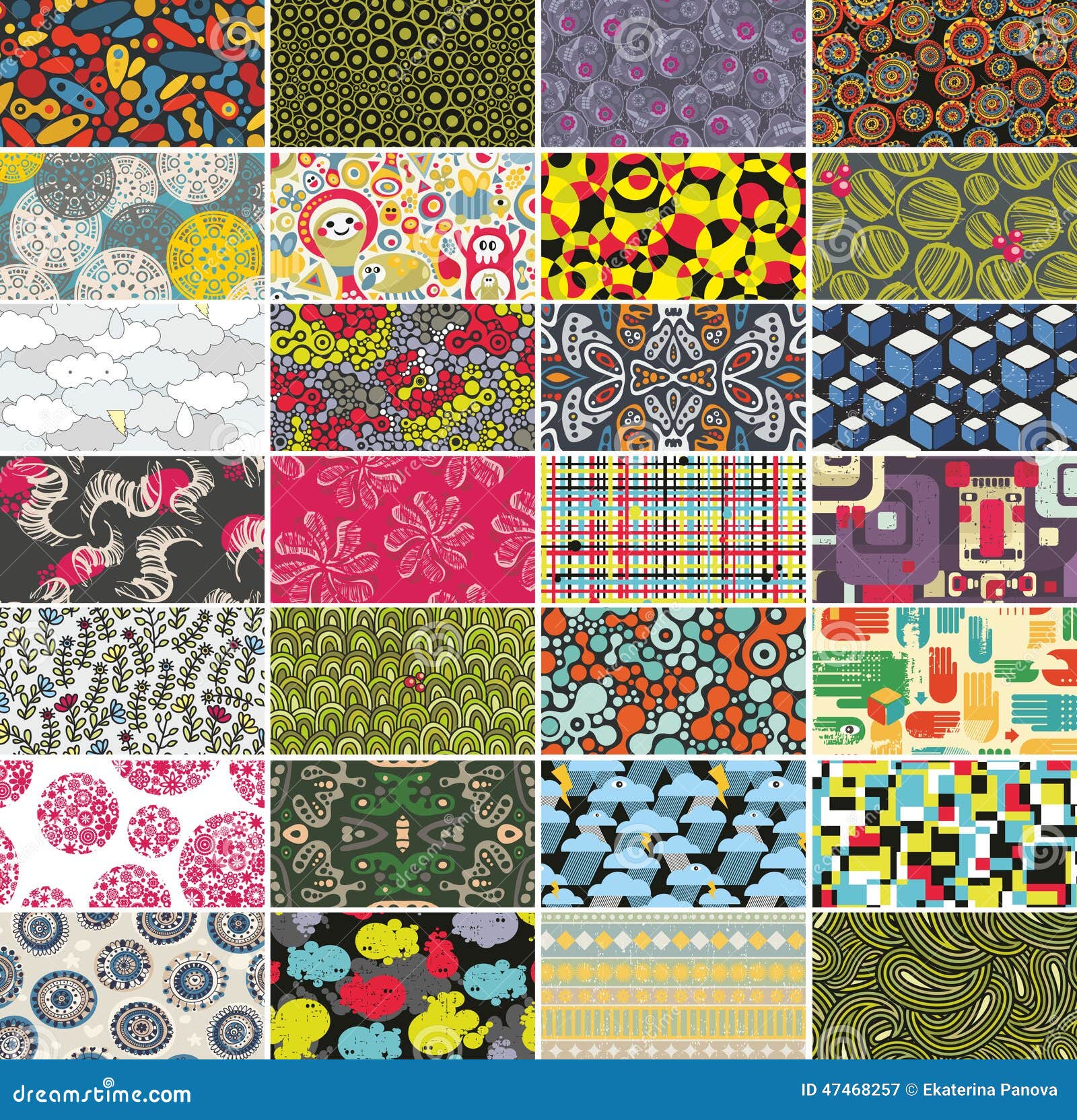 Big Set Horizontal Cards Artistic Stock Illustrations – 4 Big Set ...