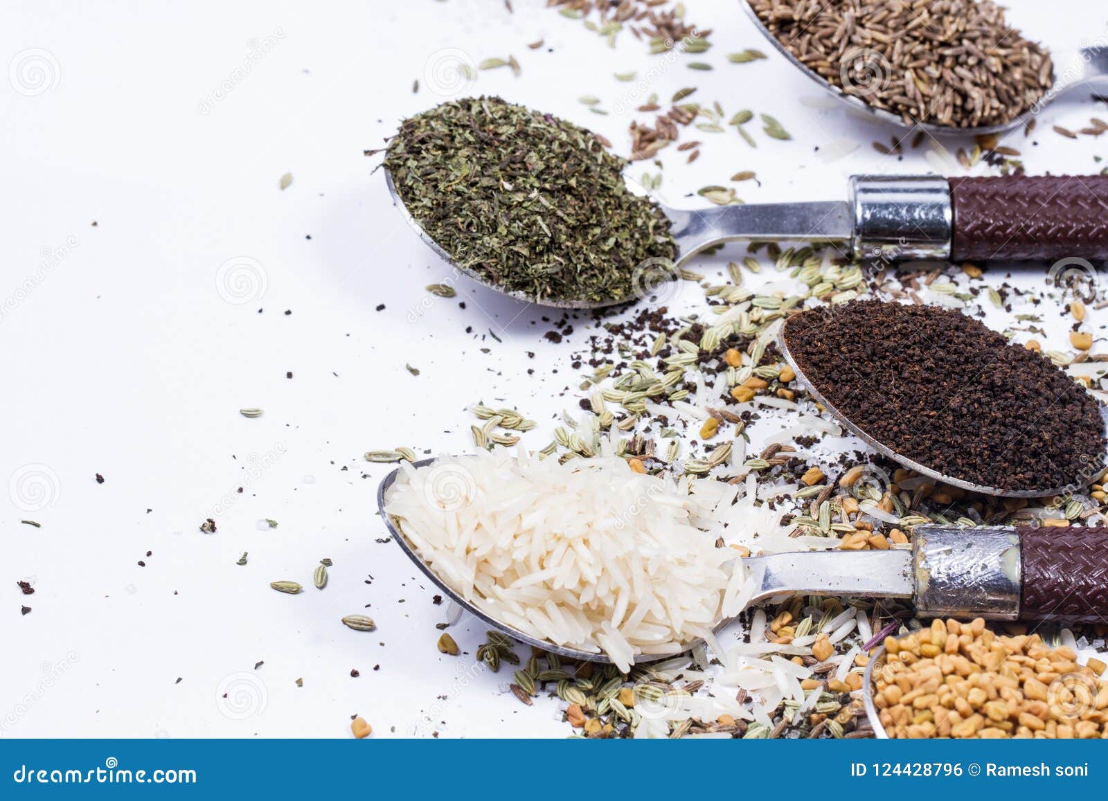 Big Set of Indian Spices and Herbs . Stock Photo - Image of chili ...