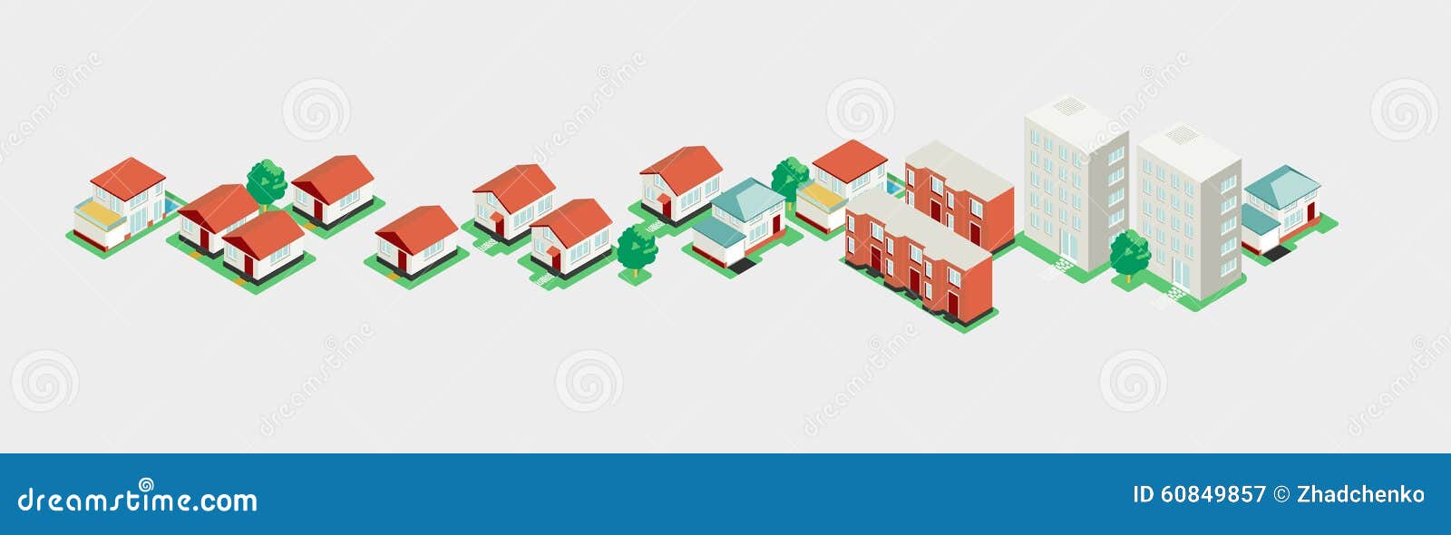 Isometric Building With Rooftop Green Terrace - Element For Web ...