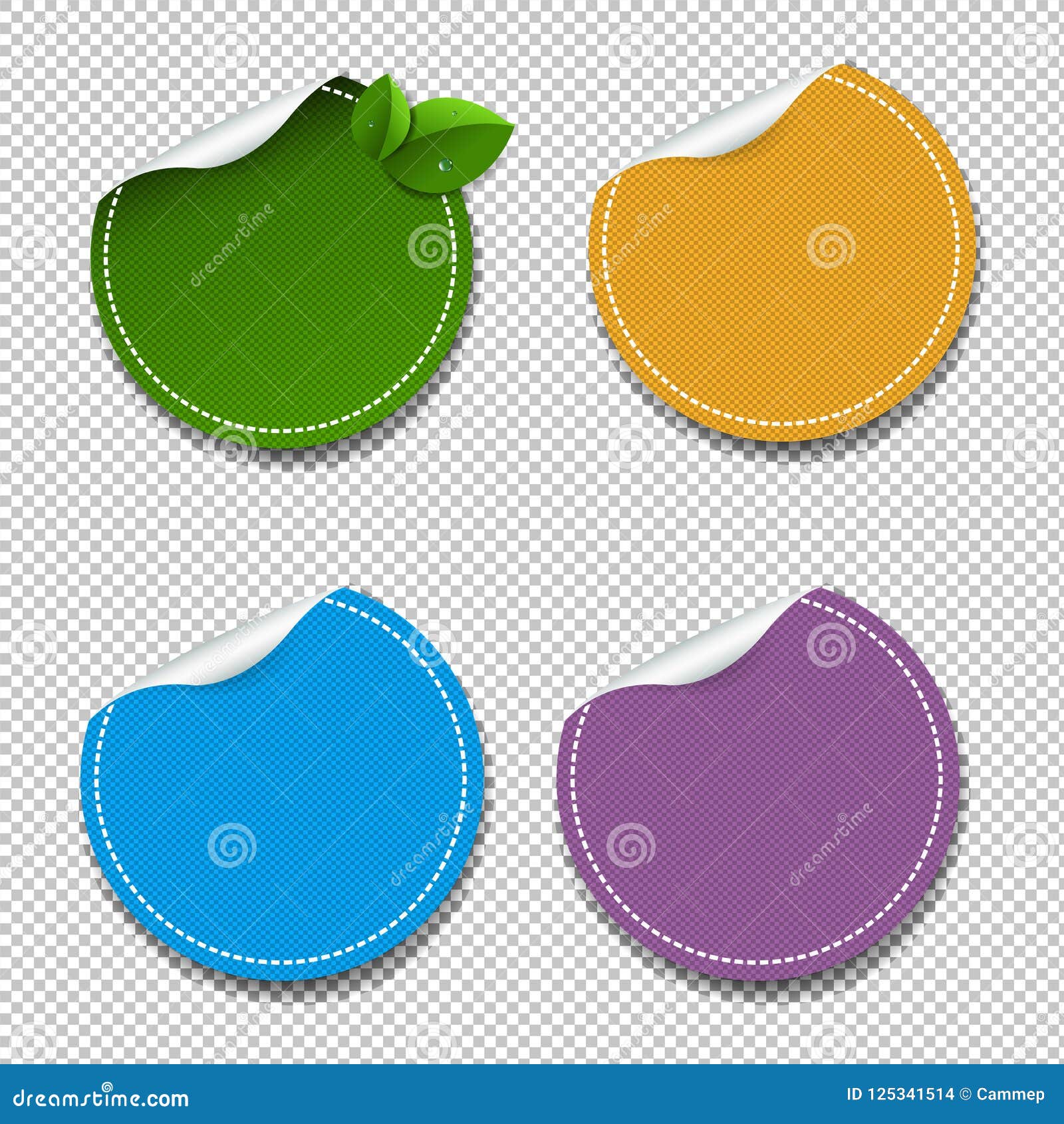 Big Set Labels Transparent Background Stock Vector - Illustration of ...