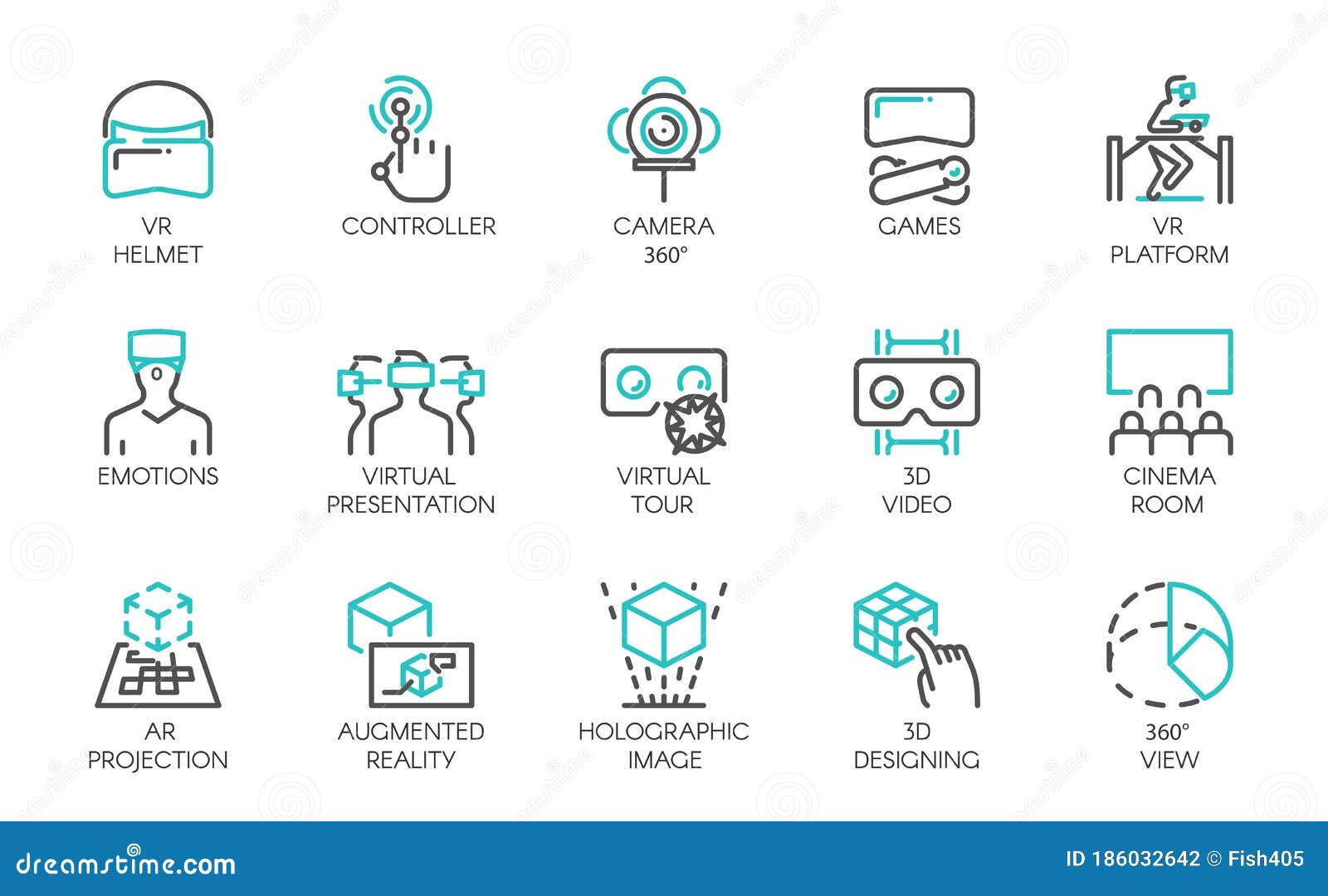 Symbols For Virtual Tour, Oval Labels With Arrow And With Text 360 And ...