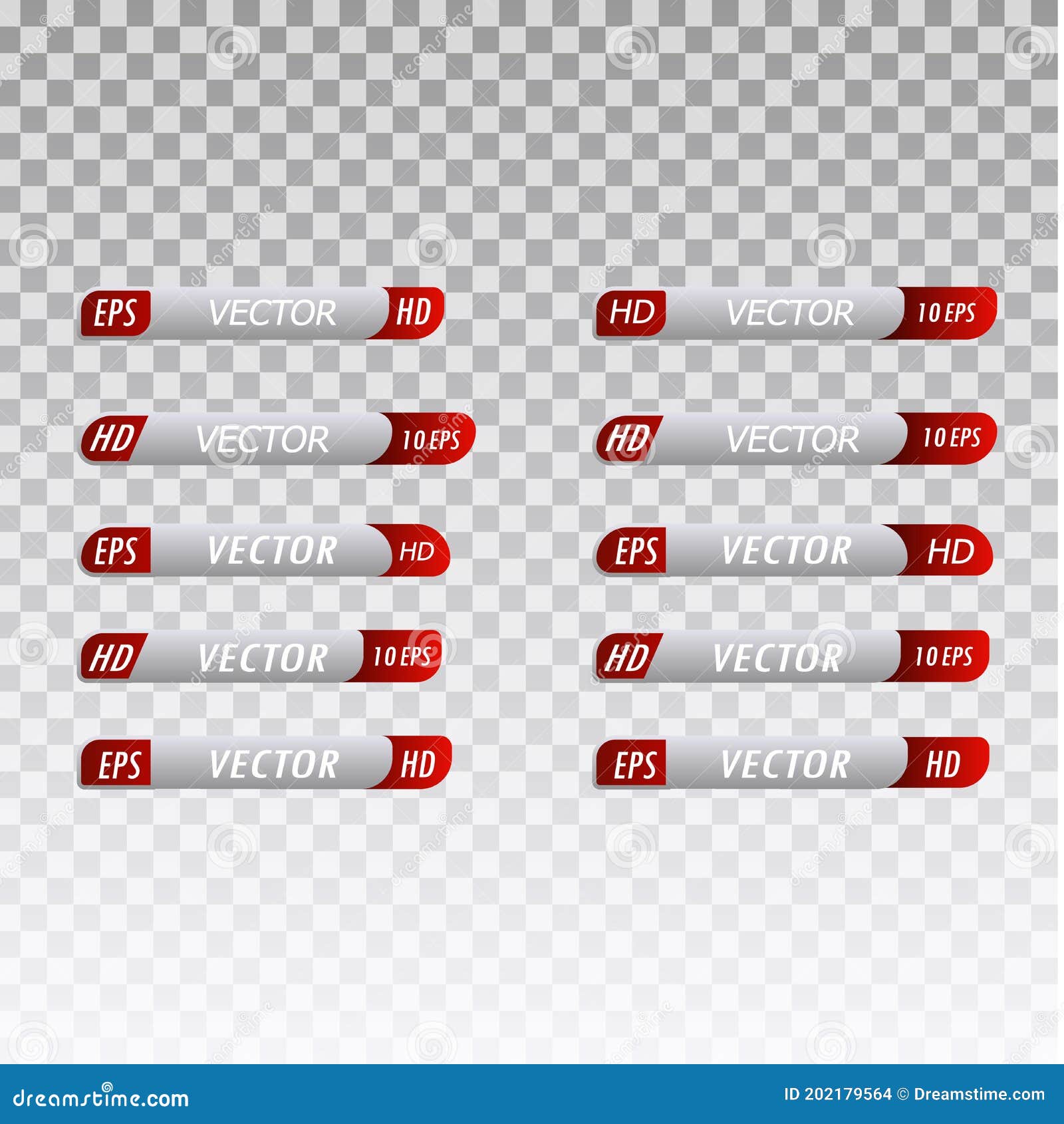 Tv news bar set stock vector. Illustration of isolated - 202179564