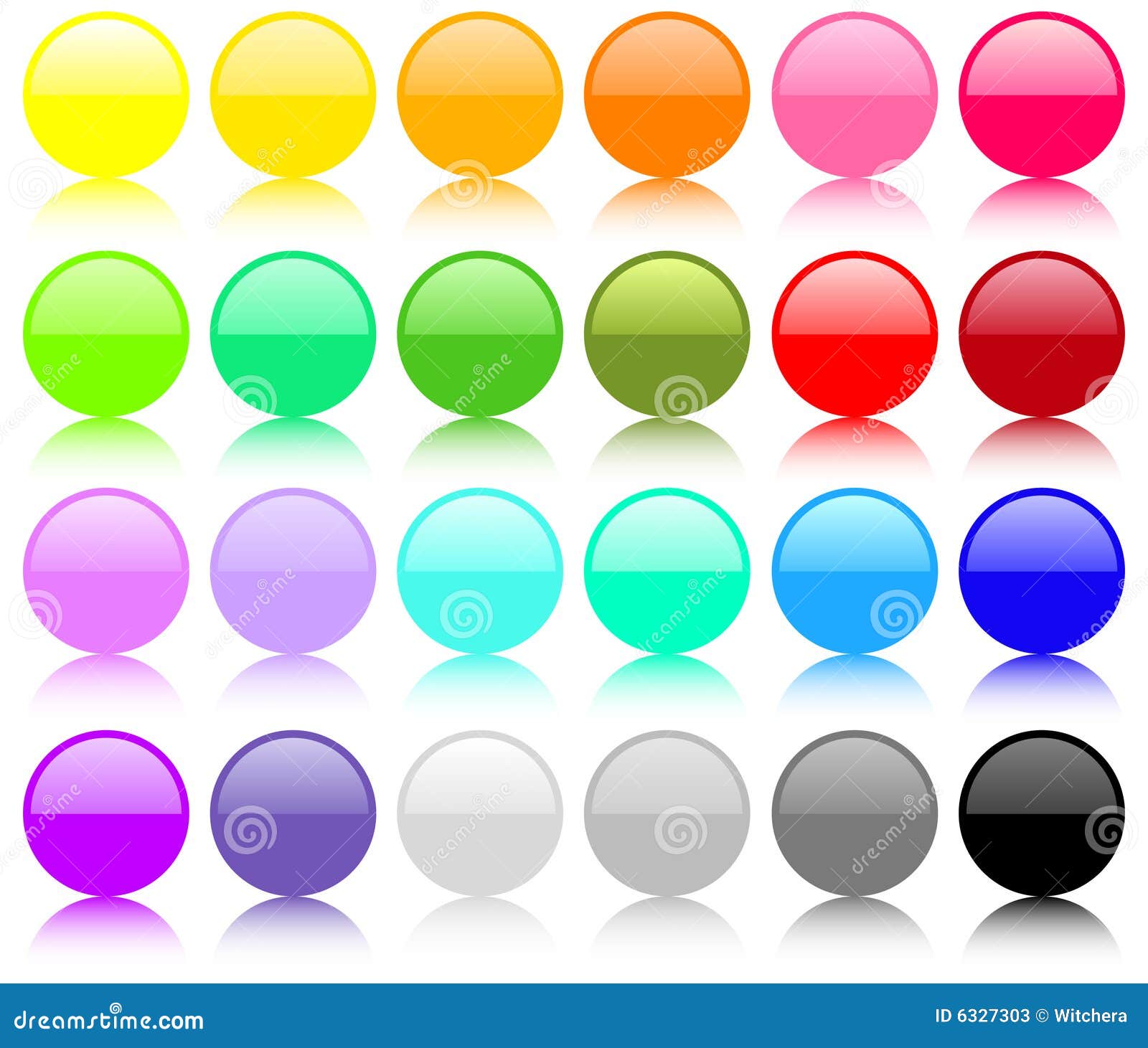 Big set of round buttons stock illustration. Illustration of circle ...