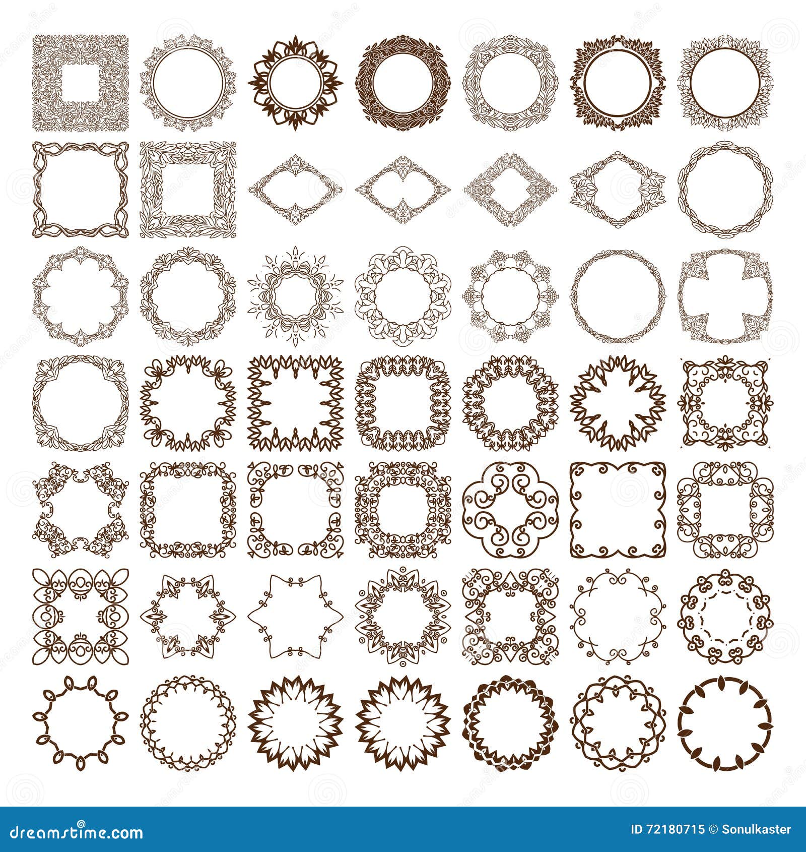 Big Set of Simple Linear Monograms. Stock Vector - Illustration of ...