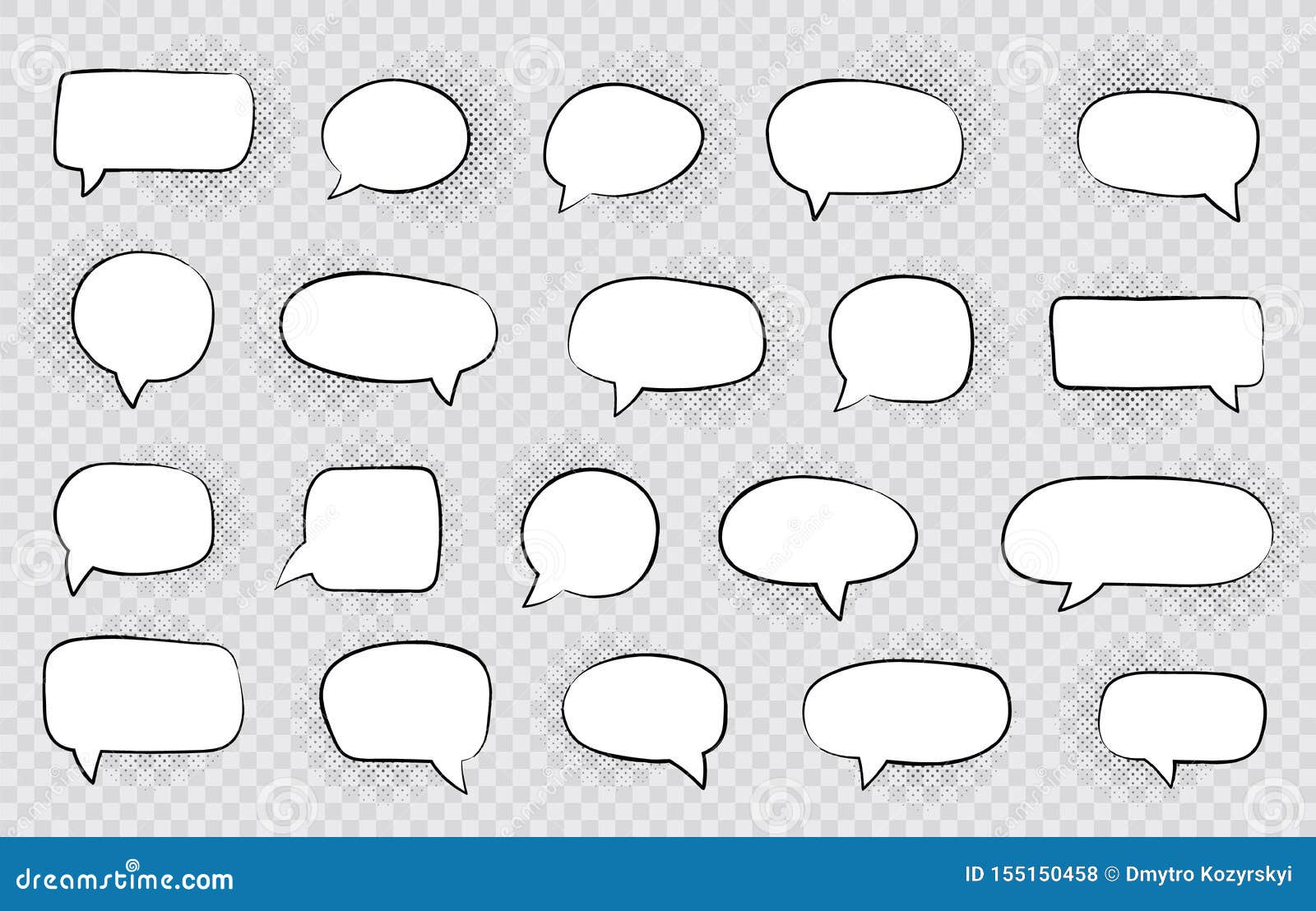 Set Comic Stickers, Retro Style. Set Comic Stickers Icons Isolated On ...