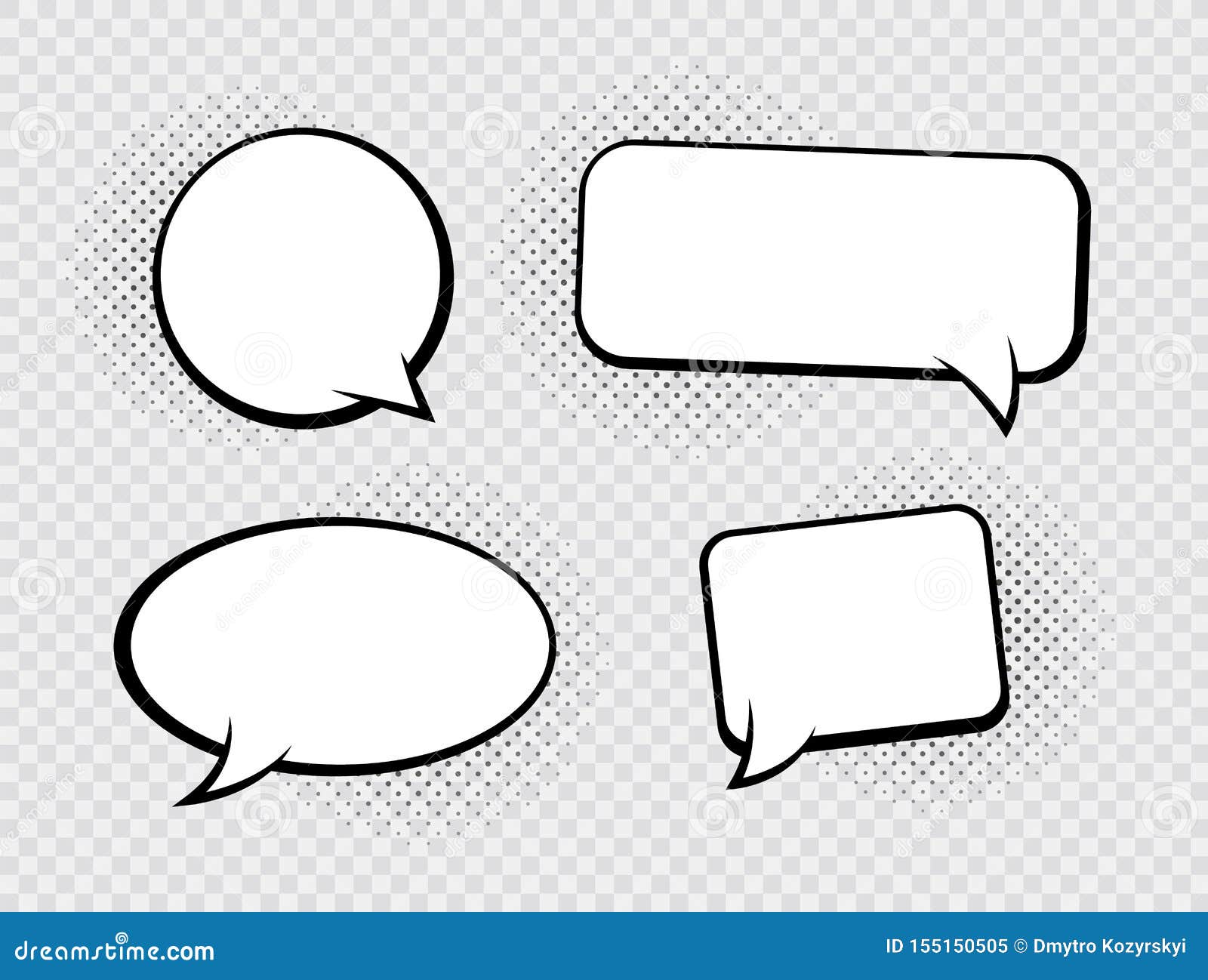 Set Comic Stickers, Retro Style. Set Comic Stickers Icons Isolated On ...