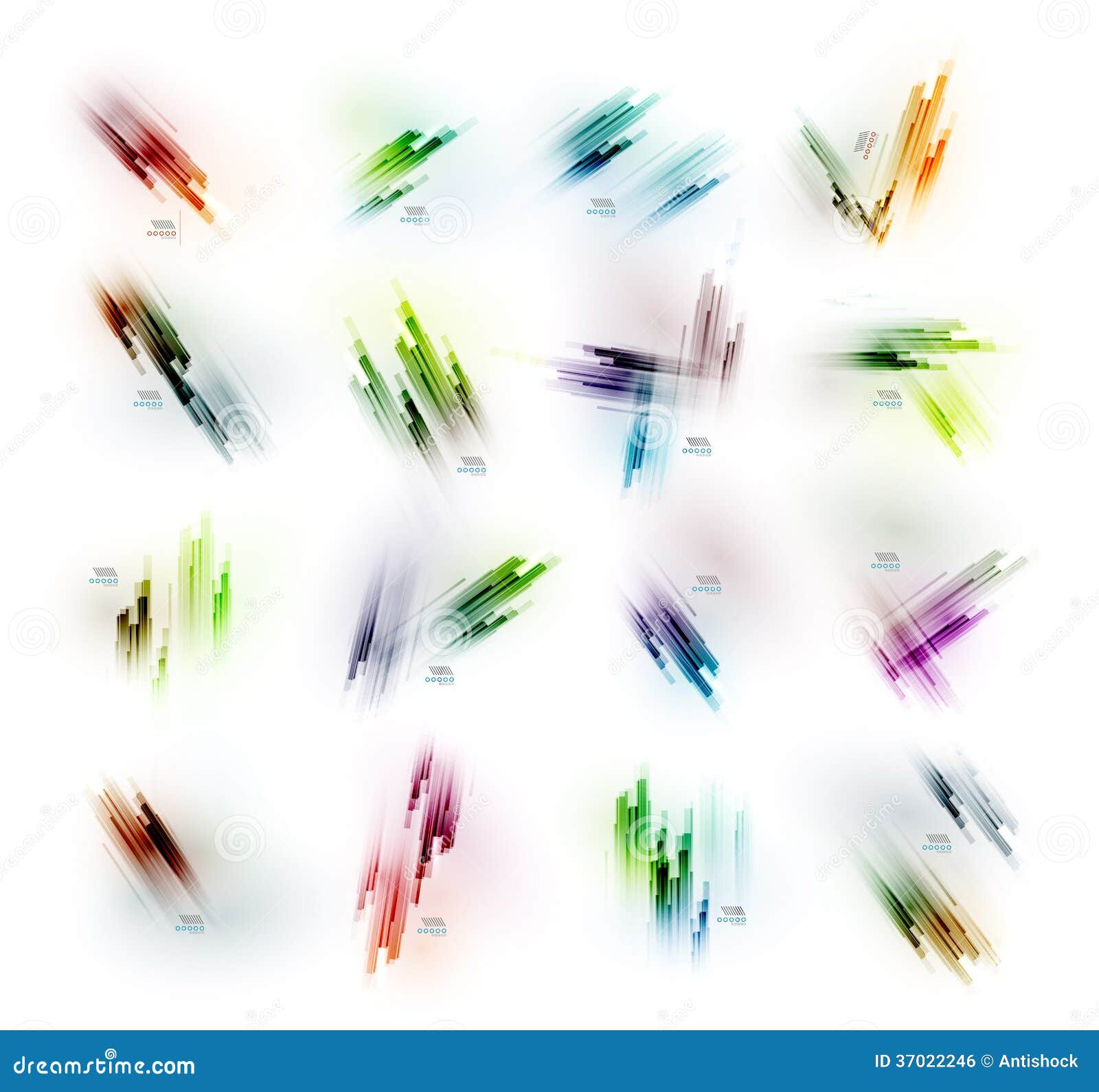 Big Set of Straight Lines Design Templates Stock Vector - Illustration ...