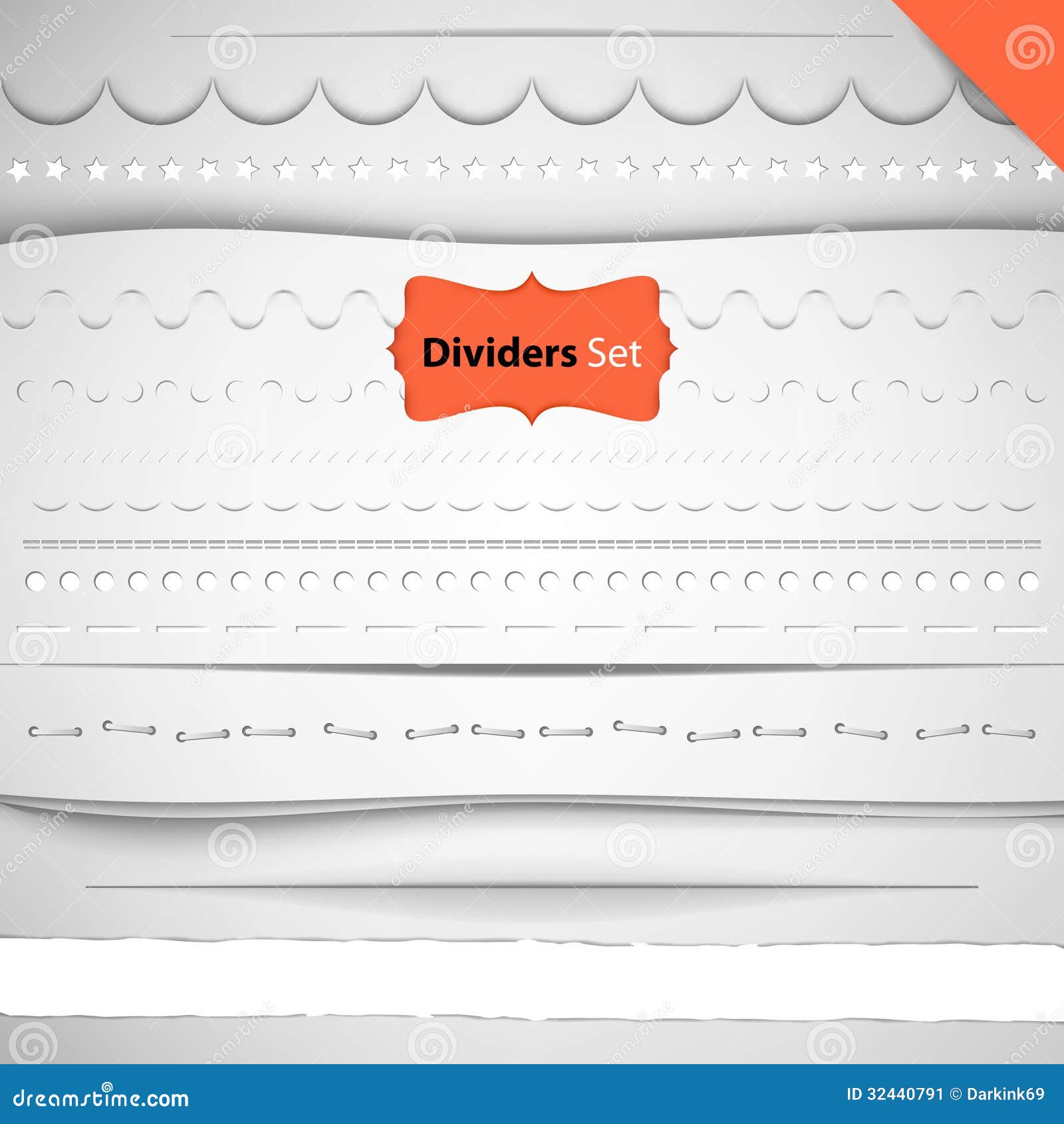 Big Set Of Vector Dividers For Design | CartoonDealer.com #32440791