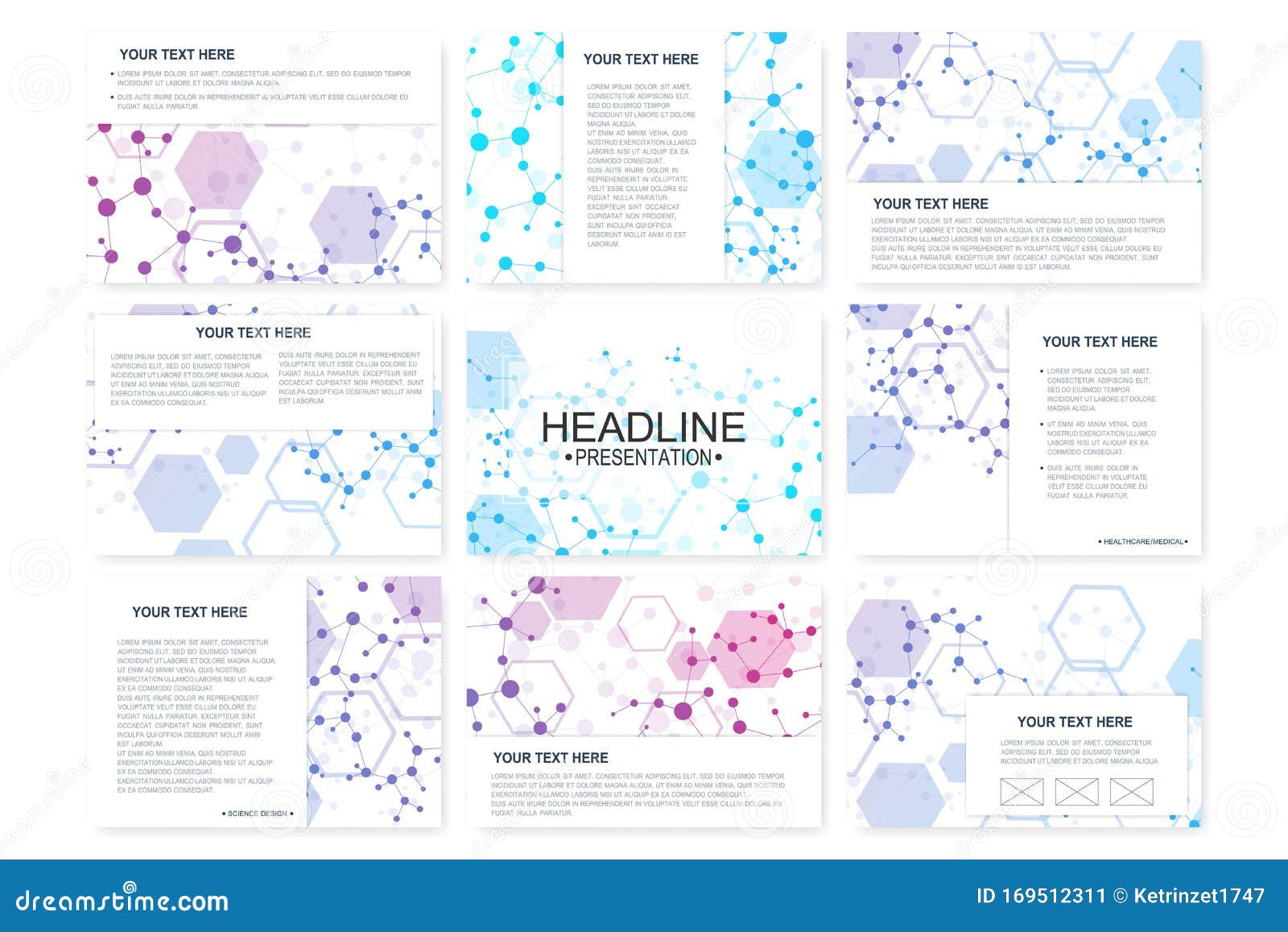 Big Set of Vector Templates for Presentation Slides. Modern Graphic ...