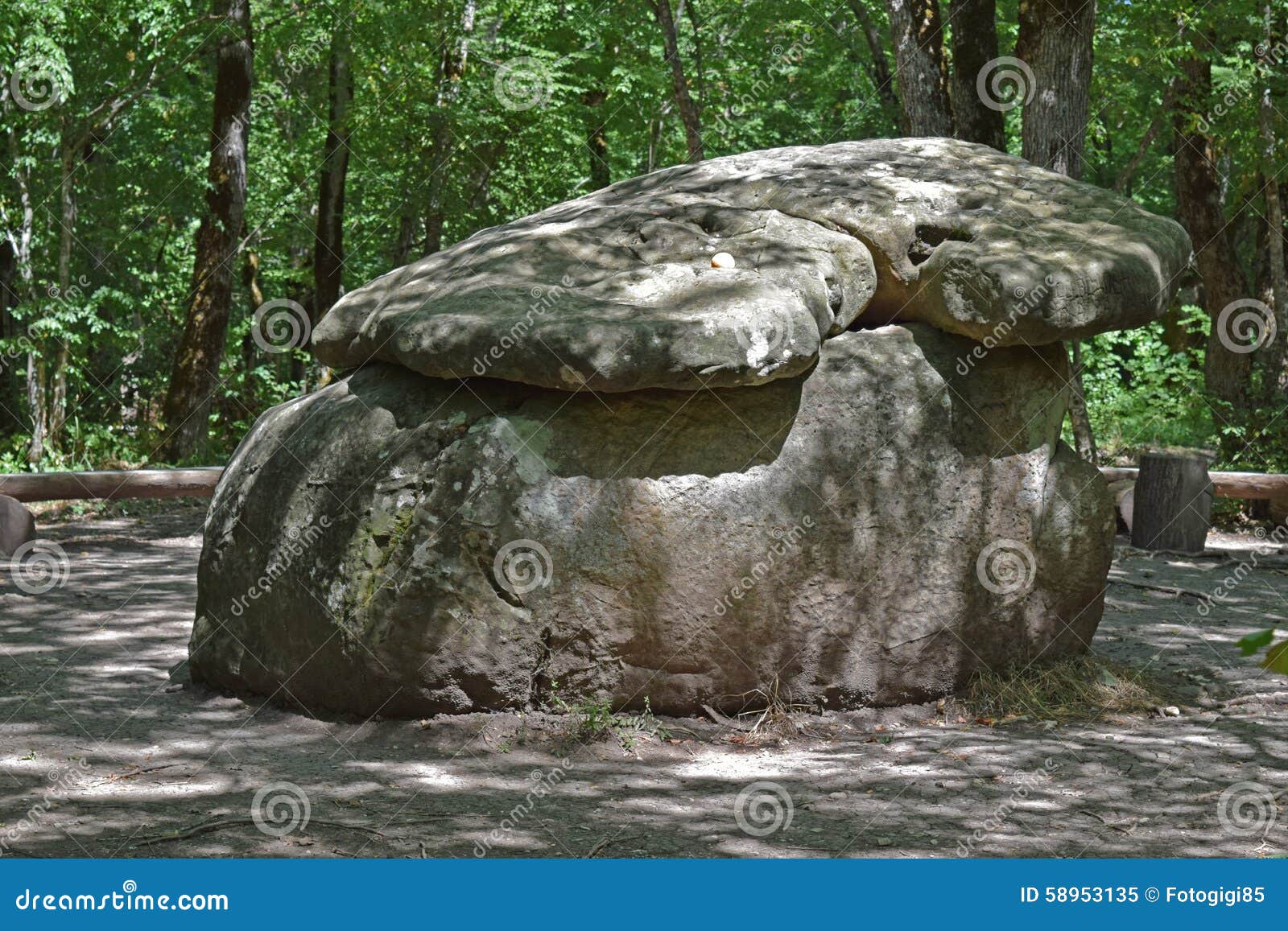 Big Shapsug dolmen stock image. Image of europe, cult - 58953135