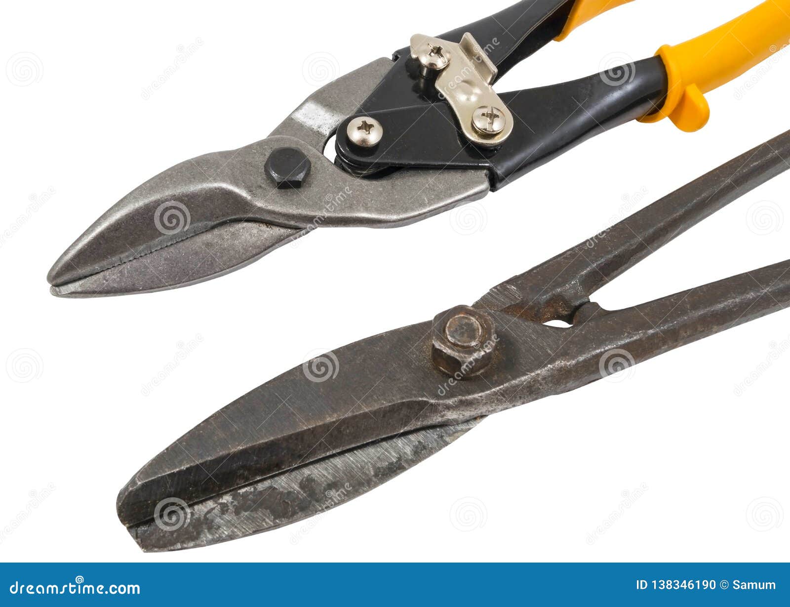 Big Shears Isolated on a White Stock Photo - Image of accessories ...