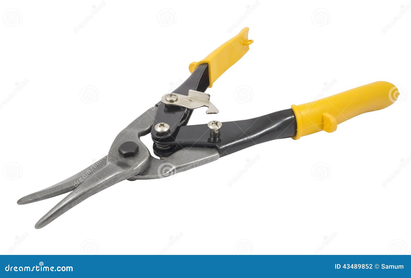 Big Shears with Yellow Handles Stock Photo - Image of concepts, items ...