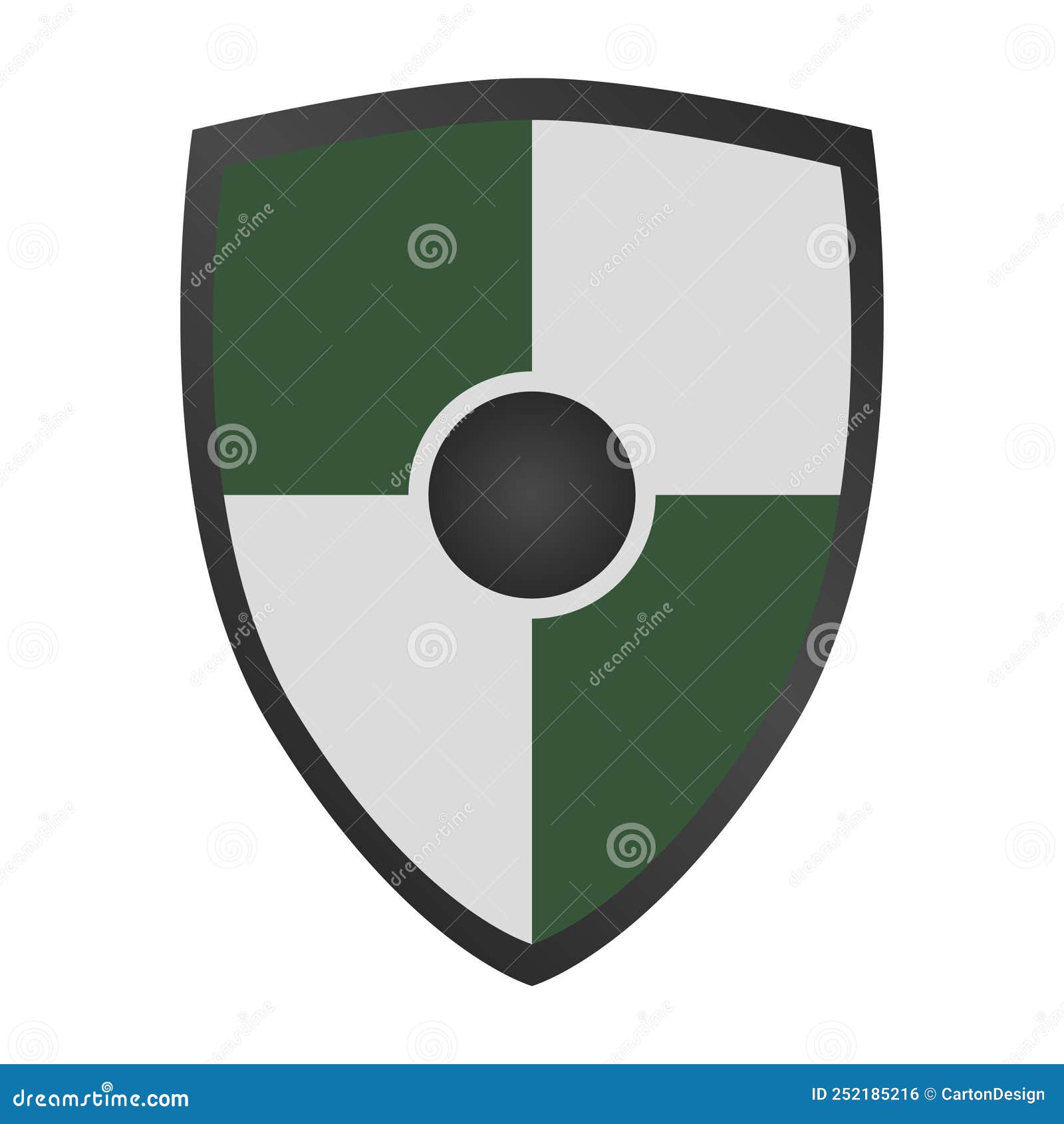 Vector medieval shield stock vector. Illustration of black - 252185216