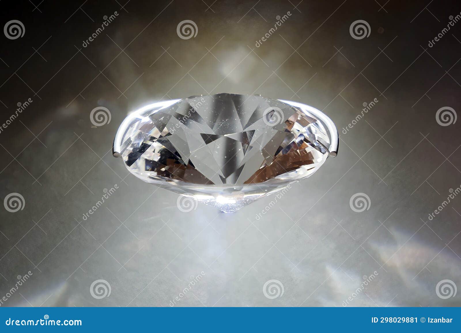Big Shining Diamond Close Up Isolated Stock Image - Image of precious ...
