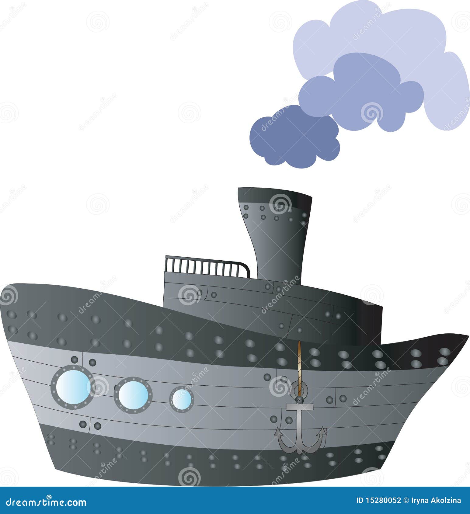 Big ship stock vector. Illustration of line, liner, transportation ...