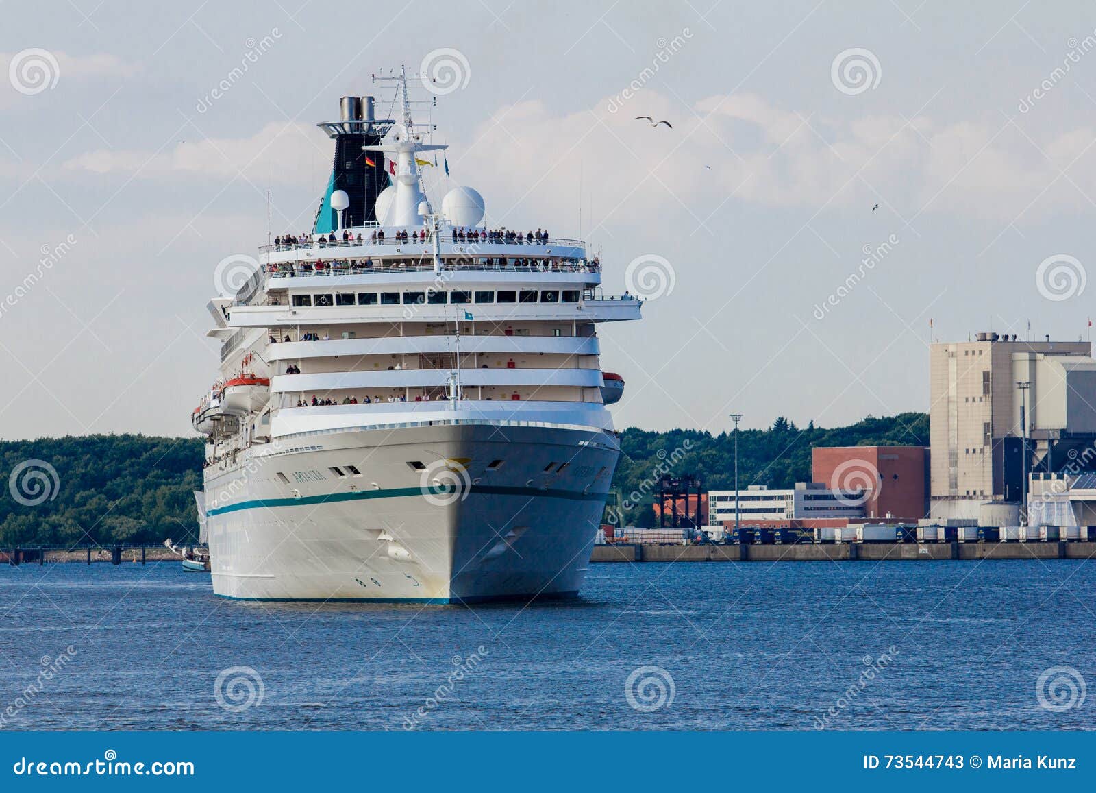 Big Ship in the Port of Kiel. Editorial Stock Photo - Image of sailboat ...