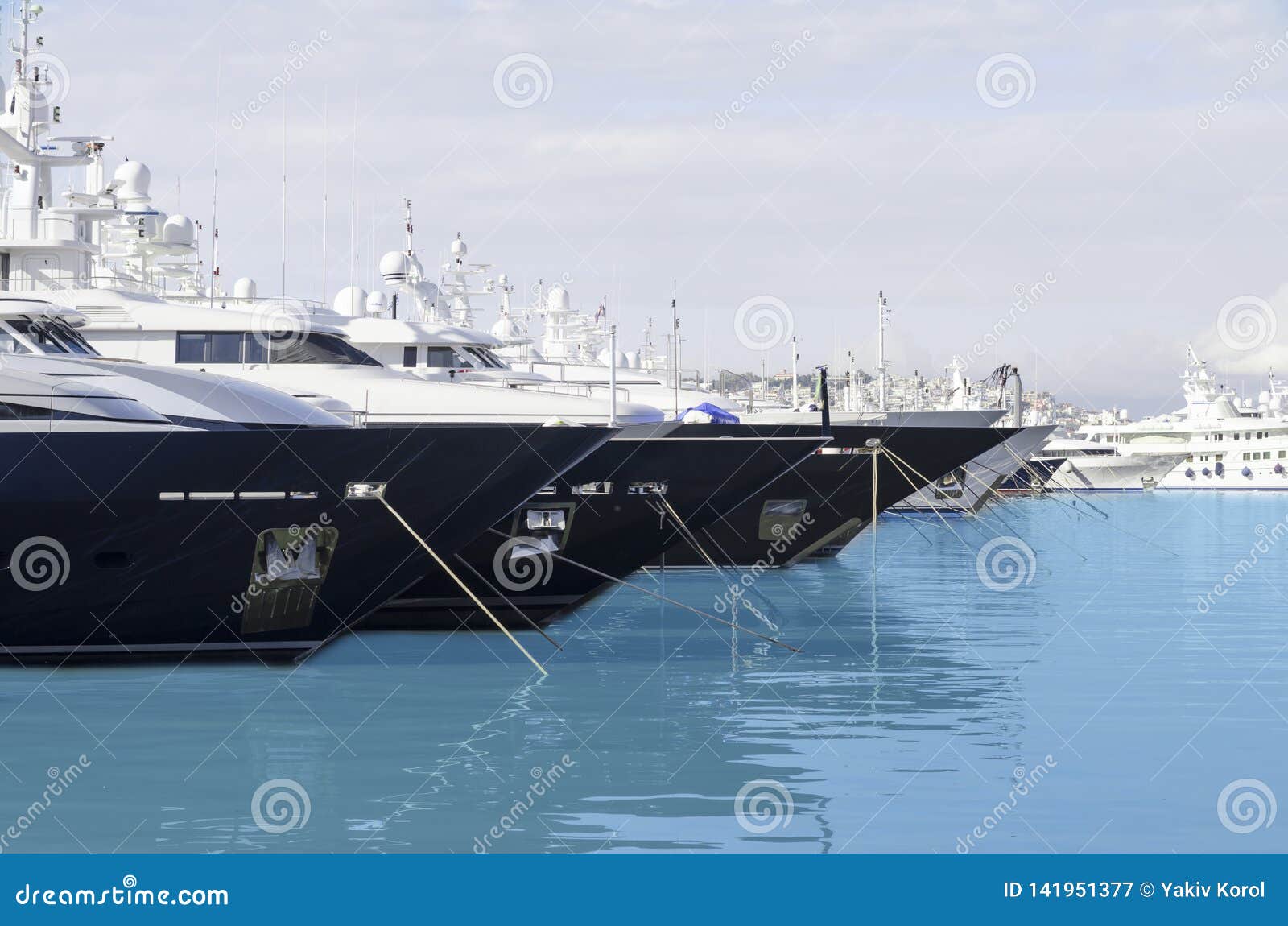 Big Ships Navigating the Azure Harbor Stock Image - Image of harbor ...