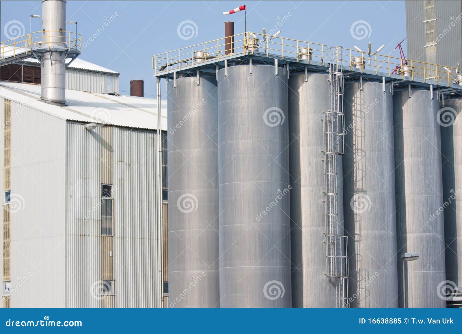Big Silo S of a Dutch Factory Stock Image - Image of delfzijl ...