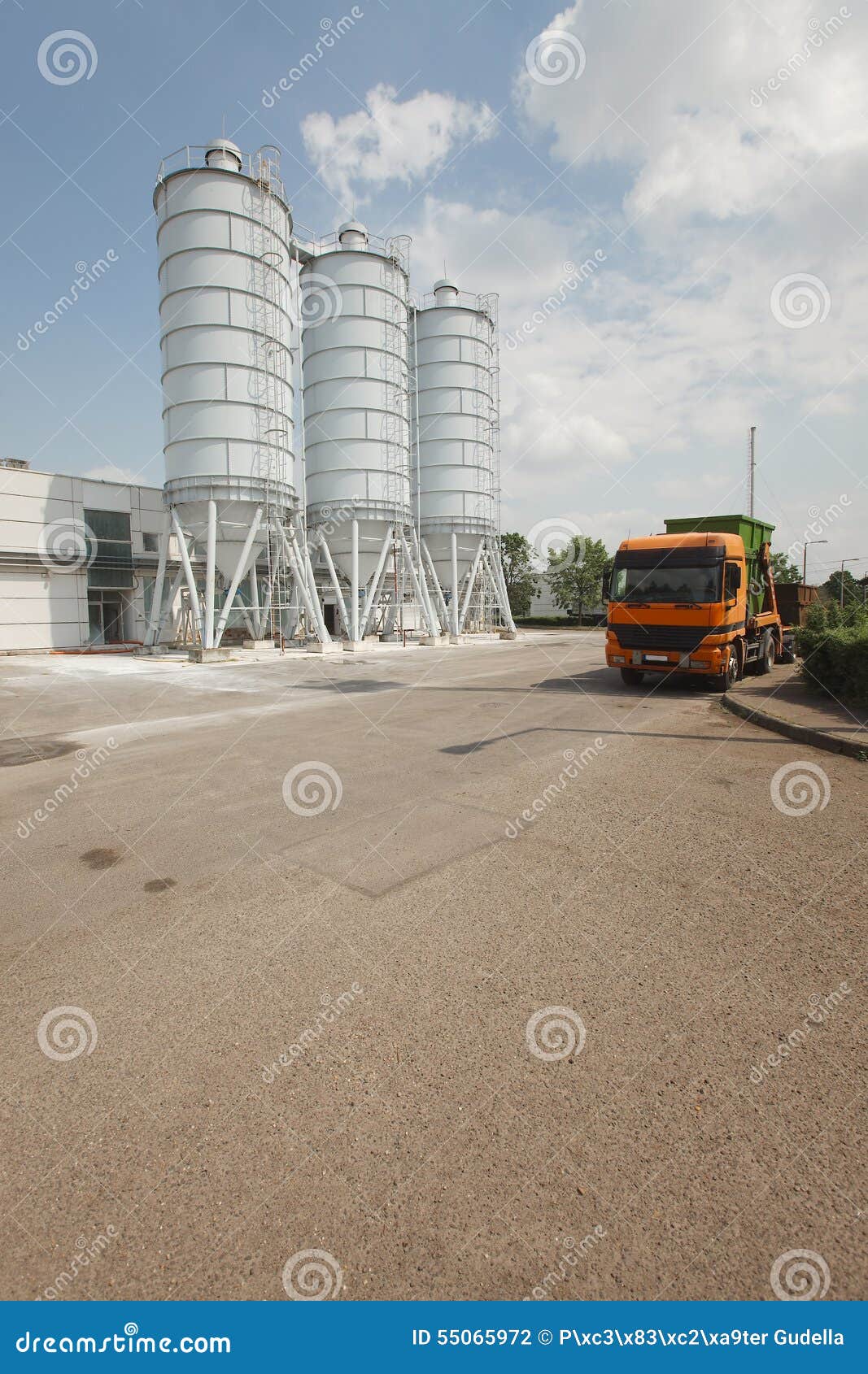 Big silos stock photo. Image of conrete, infrastucture - 55065972