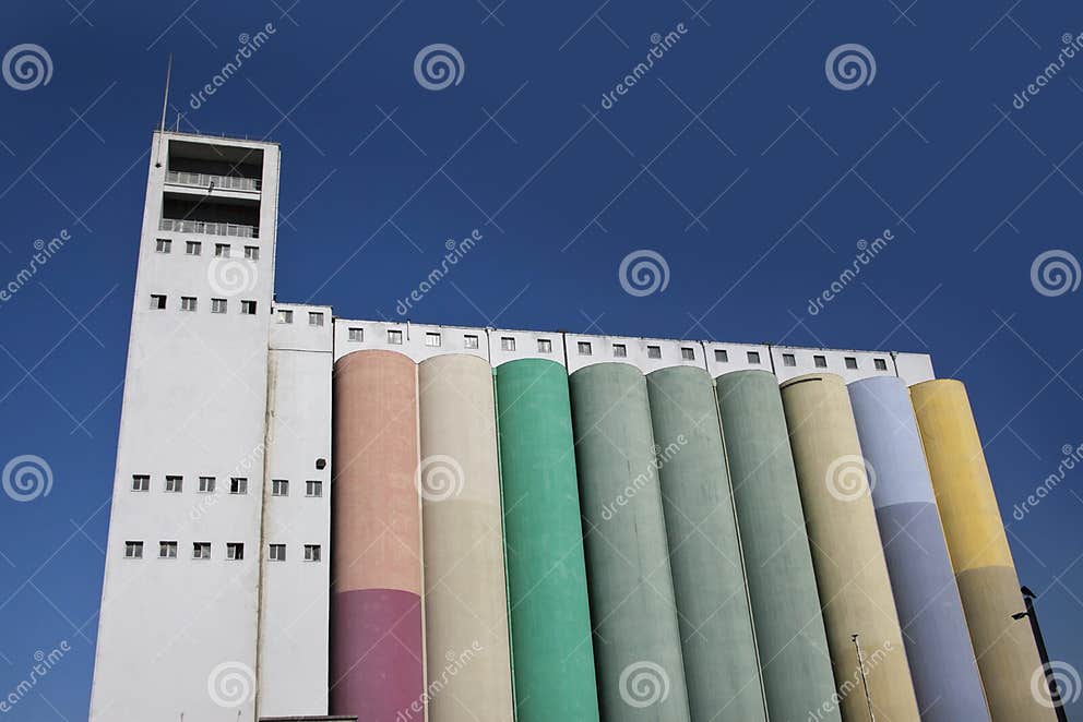 Big Silos stock photo. Image of metallic, industrial - 52851064