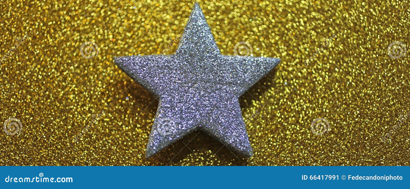 Big Silver Star in the Glittering Yellow Background Stock Image - Image ...