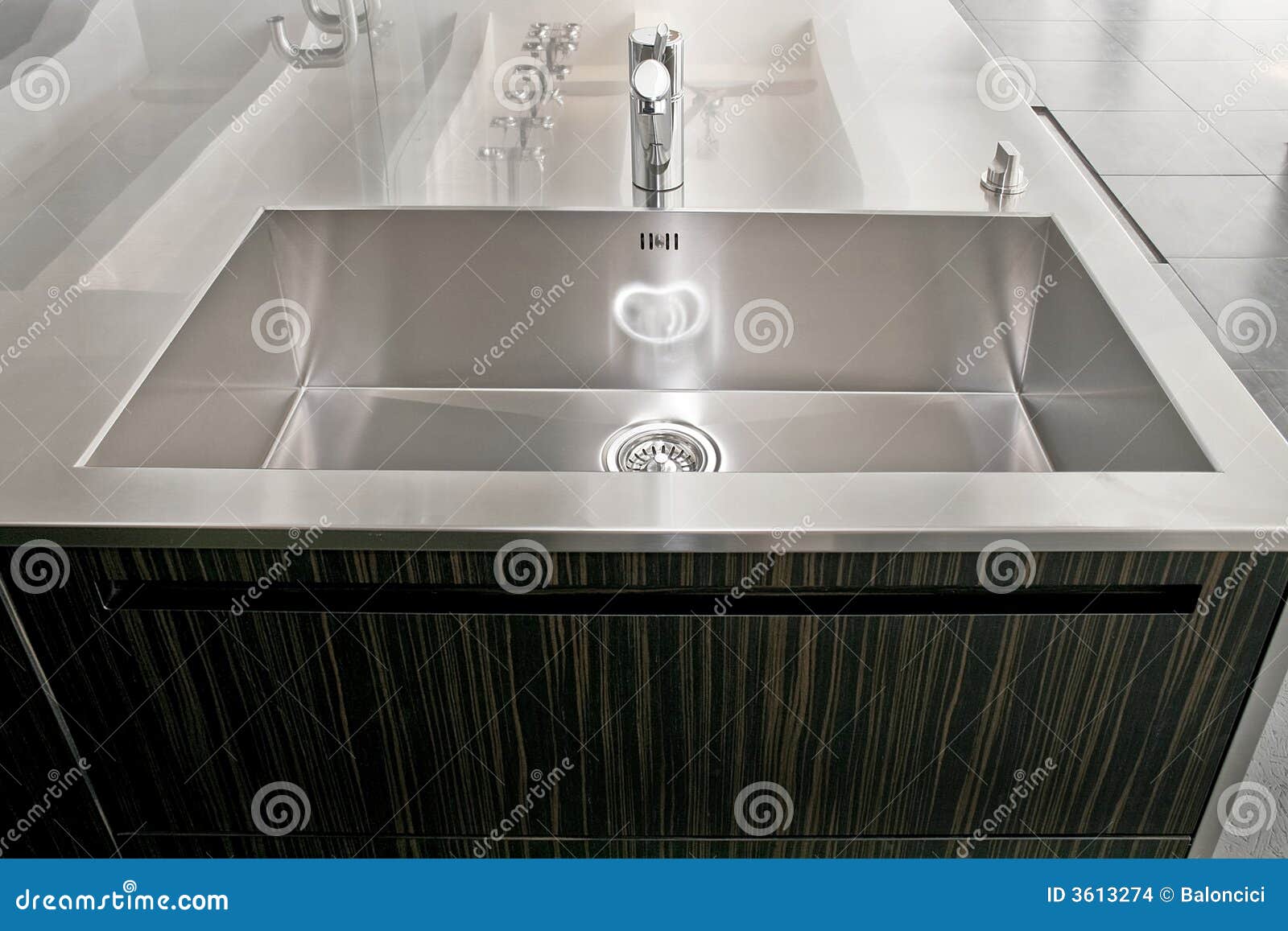 Big sink stock photo. Image of counter, cupboard, decoration - 3613274