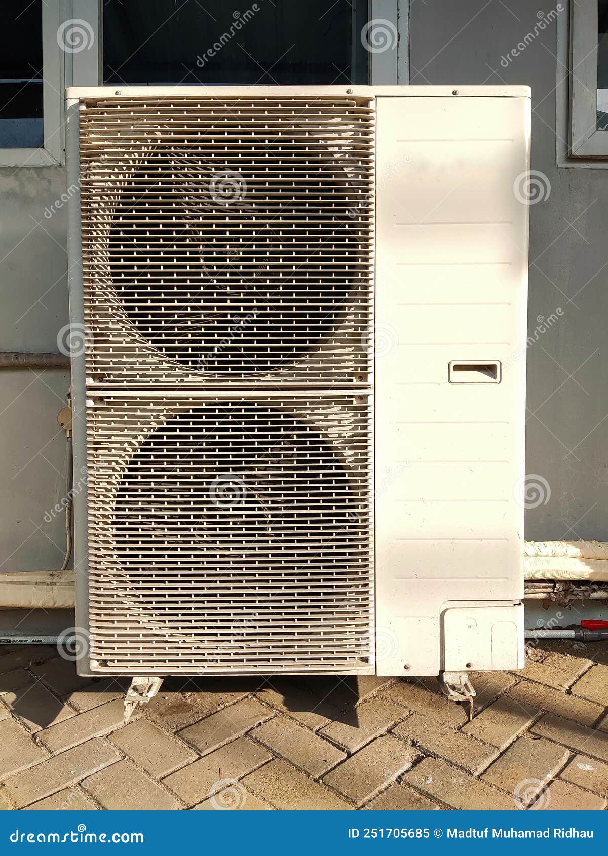 A Big Size Air Conditioner Outdoor Blower Stock Image - Image of ...