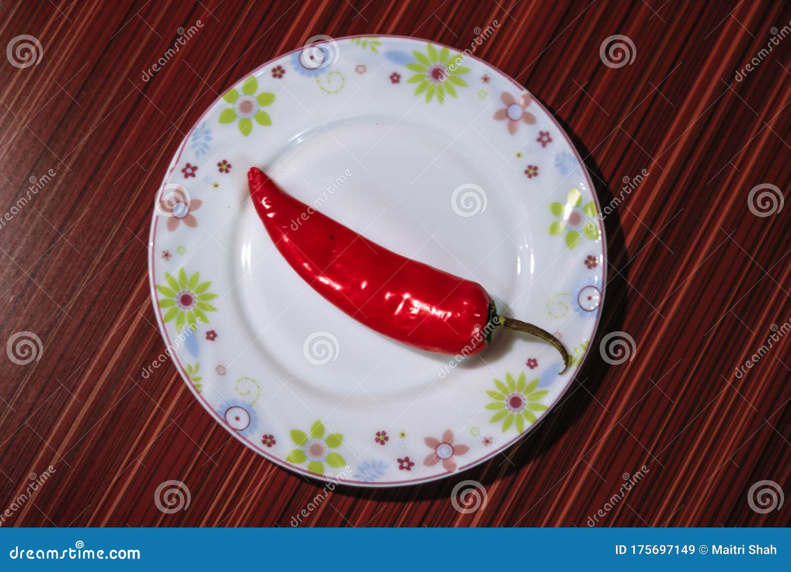 Big Size Red Chilly in Serving Plate Stock Image - Image of freshness ...