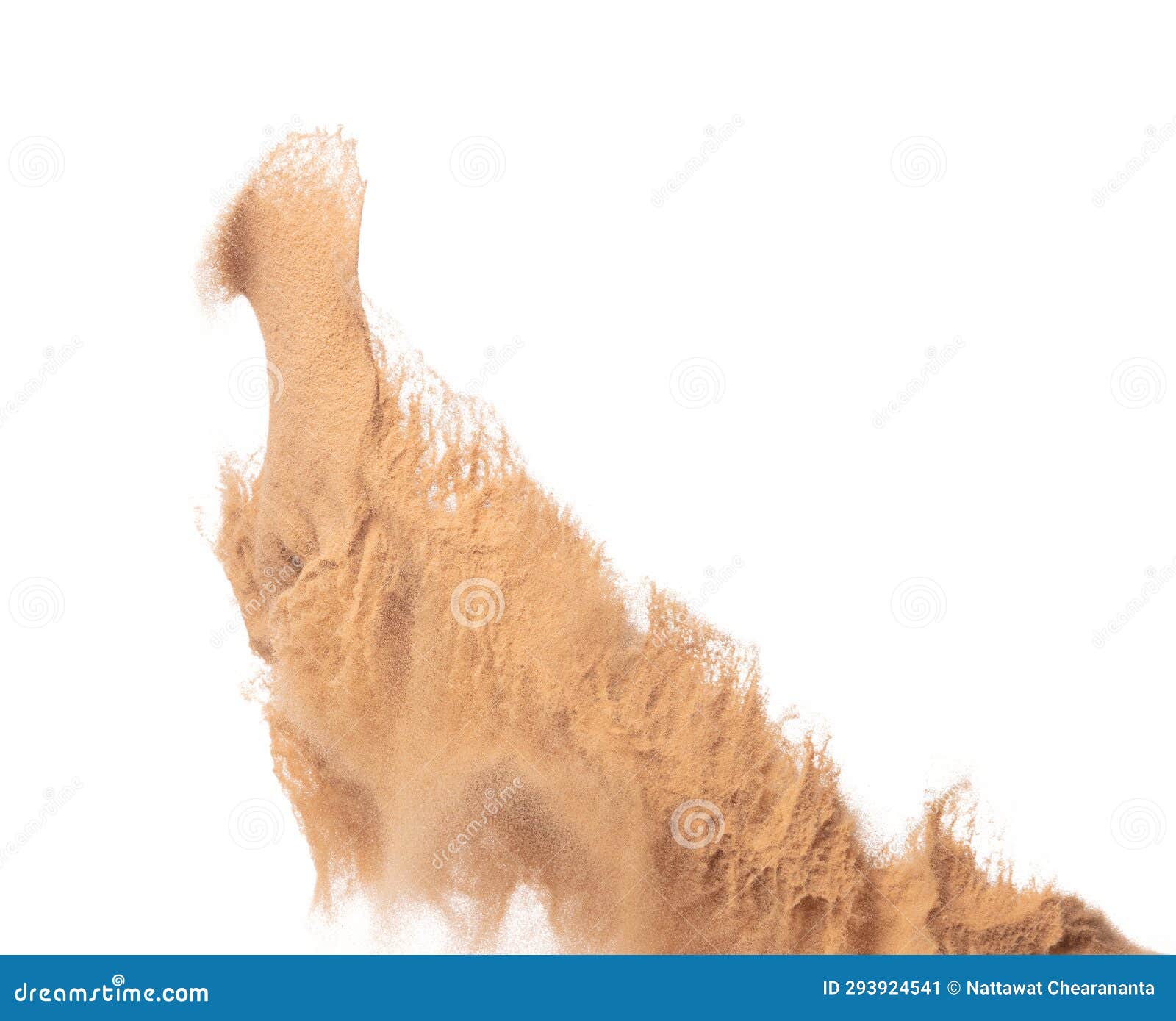 Big Size Sand Flying Explosion, Golden Grain Wave Explode. Abstract ...