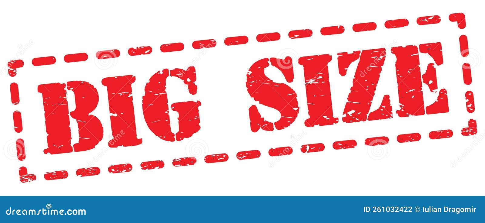 BIG SIZE Text Written on Red Stamp Sign Stock Illustration ...