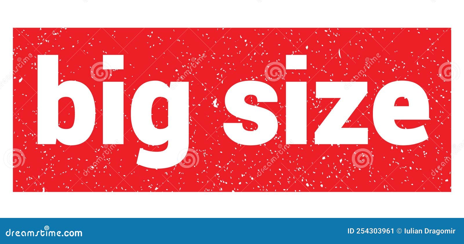 Big Size Text Written on Red Stamp Sign Stock Illustration ...