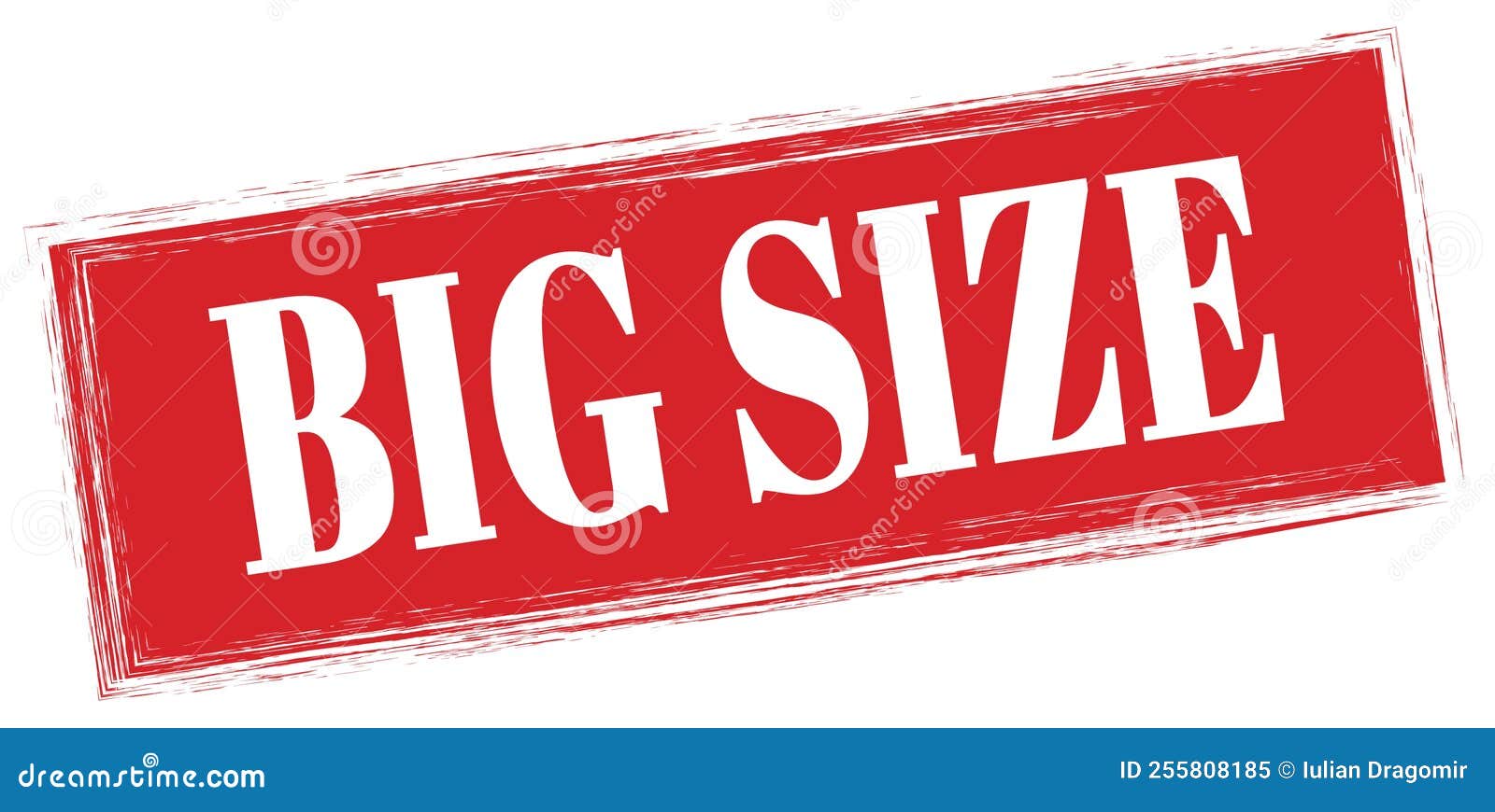 BIG SIZE Text Written on Red Stamp Sign Stock Illustration ...