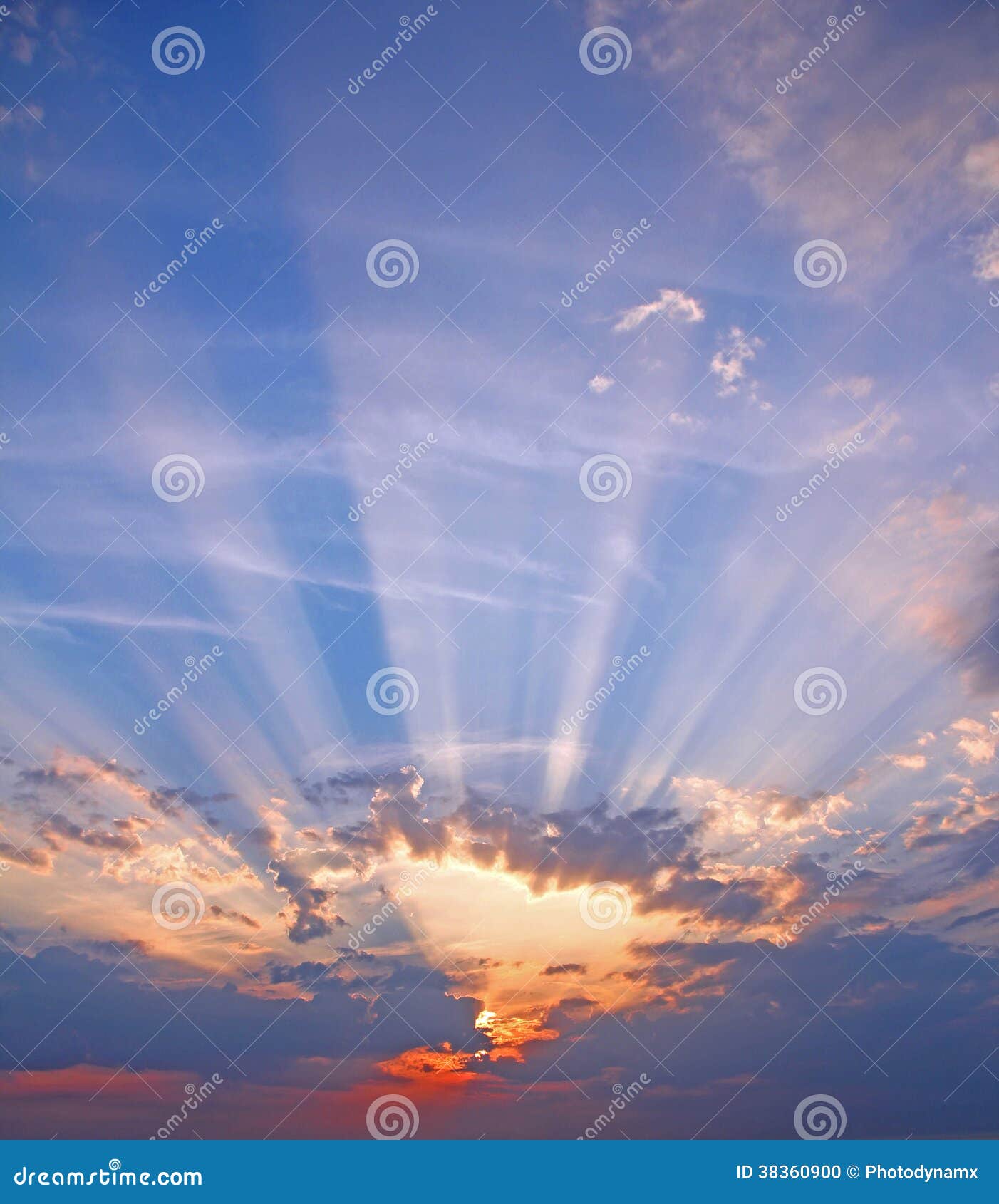 Big sky sunburst rays stock photo. Image of sunburst - 38360900