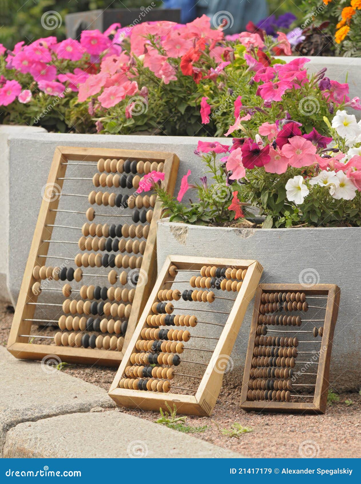 The Big and Small Ancient Abacus Stock Image - Image of multiplication ...