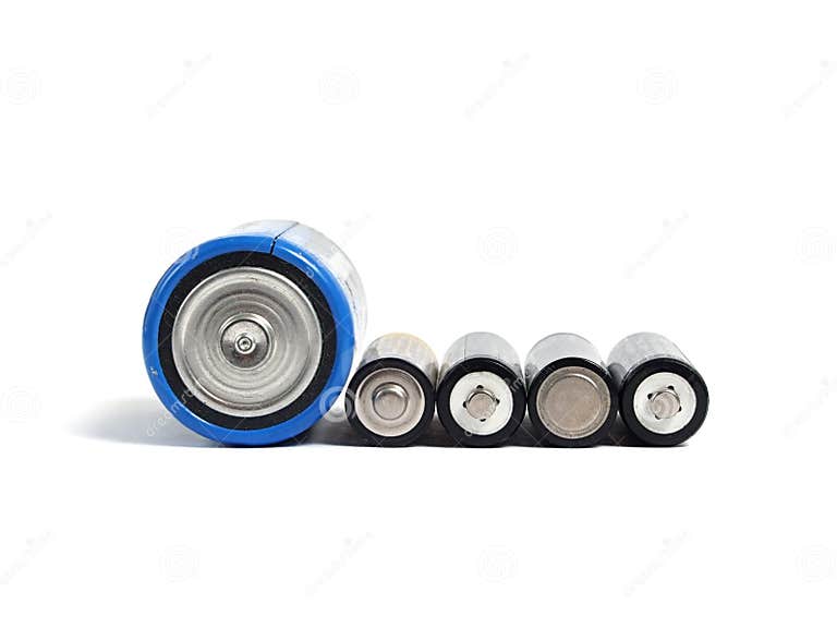 Big and small batteries stock image. Image of group, charge - 11114021