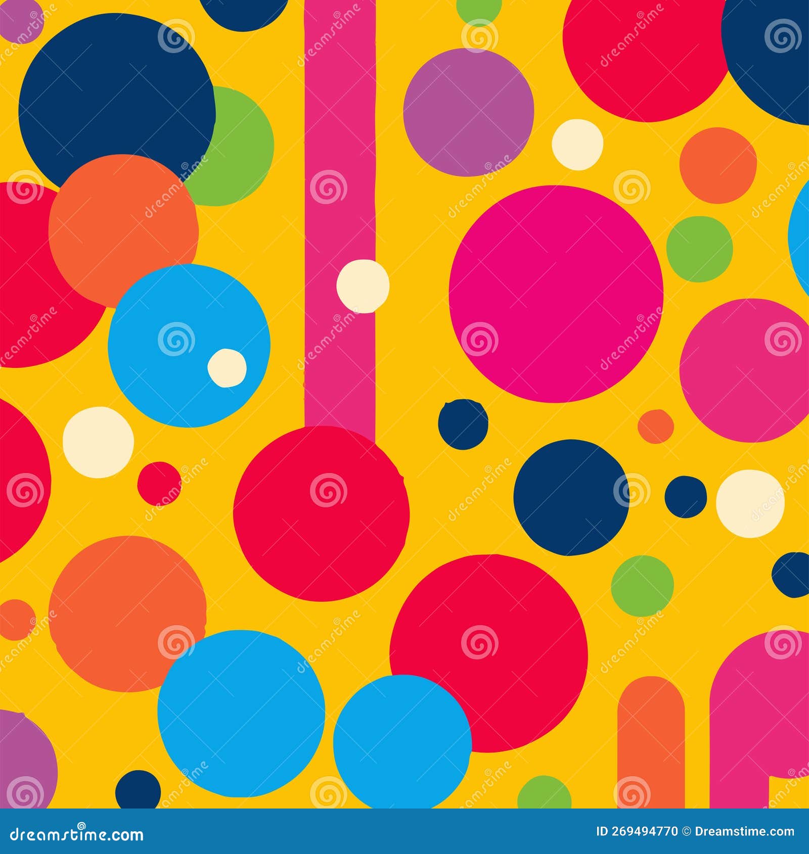 Big and Small Circles and Lines and Small Breakouts Vector Background ...