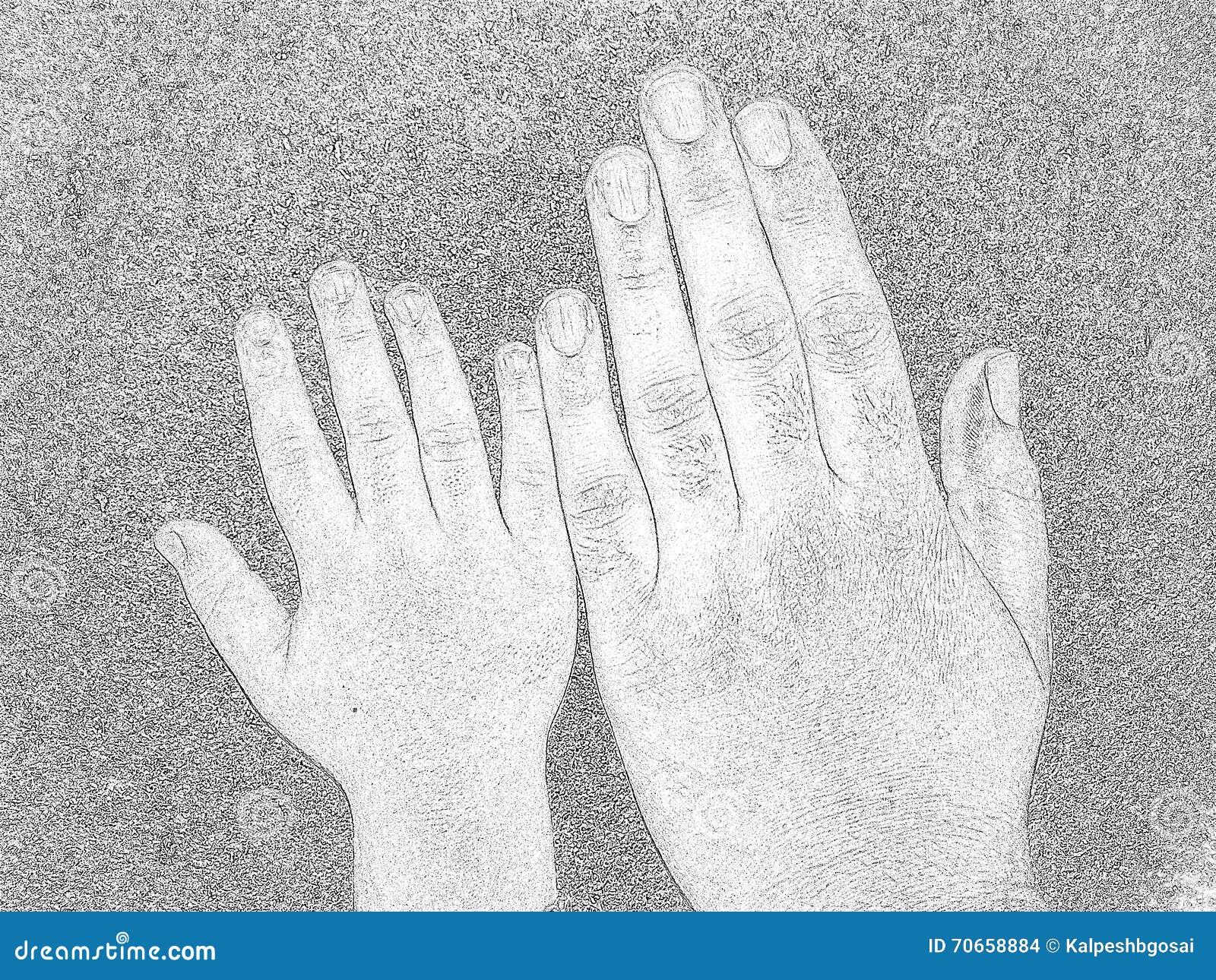 Big and small hands stock photo. Image of forefinger - 70658884