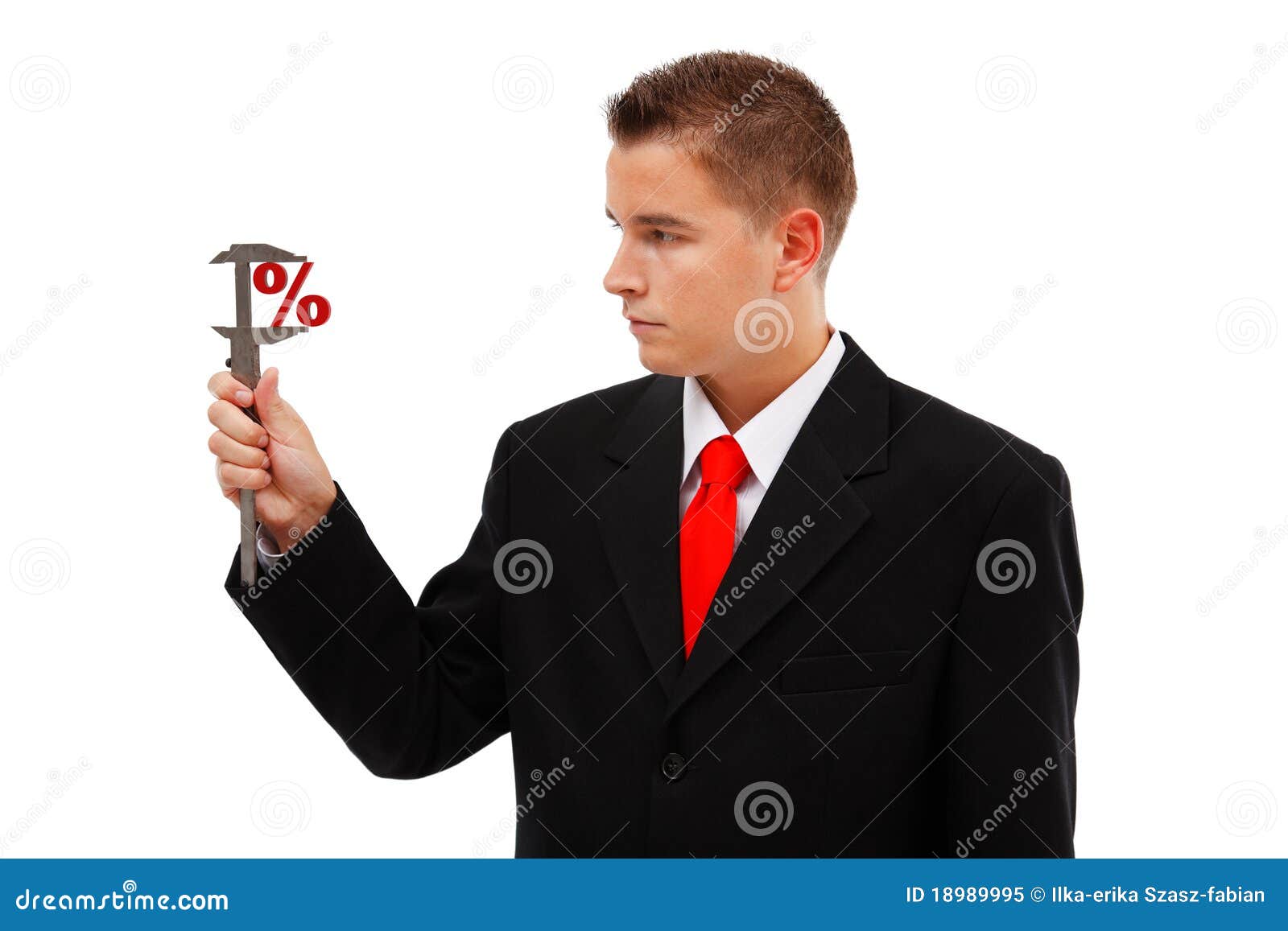 Big or Small Percent Measuring Stock Image - Image of debt, financial ...