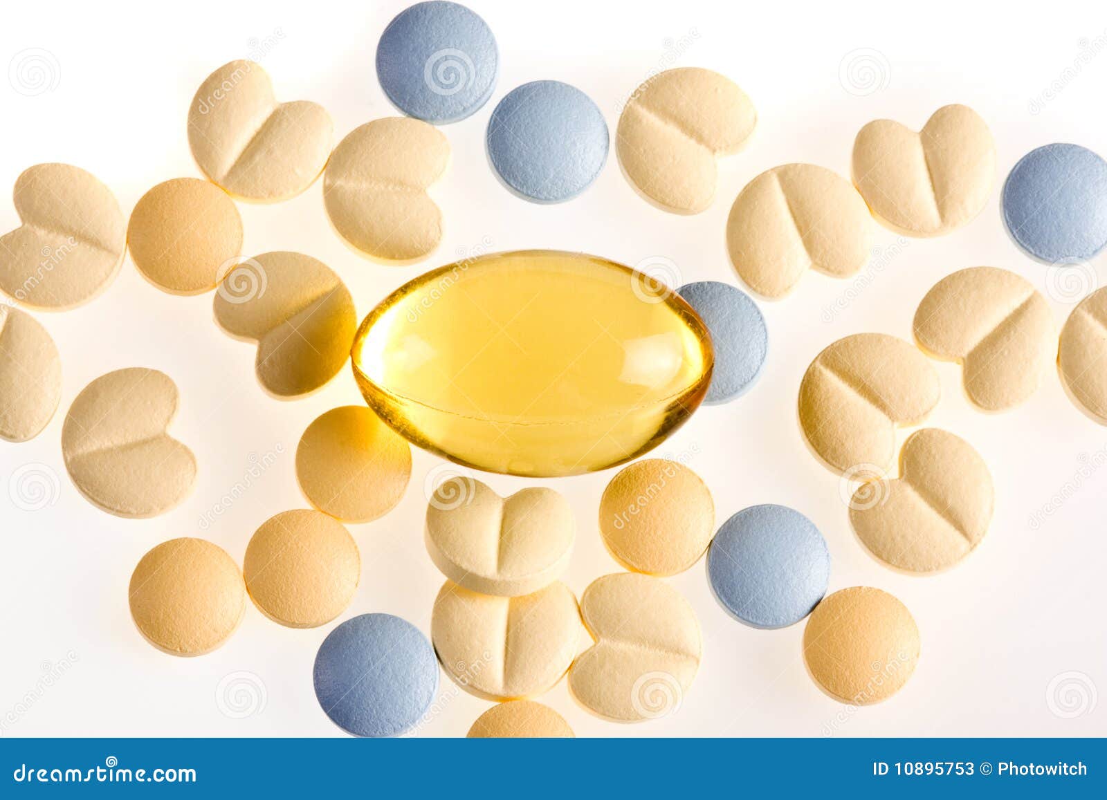 Big and small pills stock image. Image of transparent - 10895753
