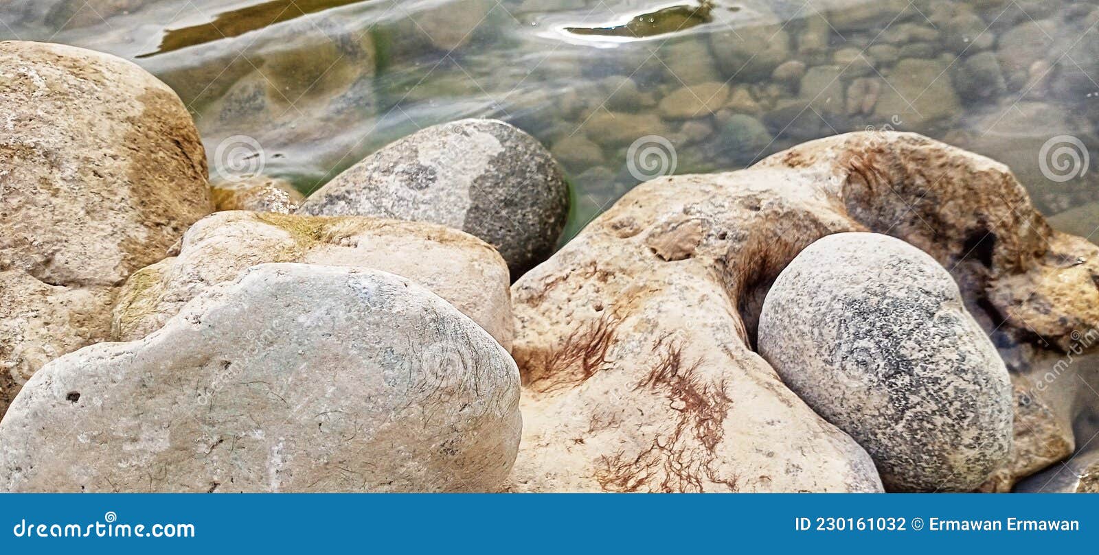 Big and Small Rocks by the River Stock Photo - Image of nature, rock ...