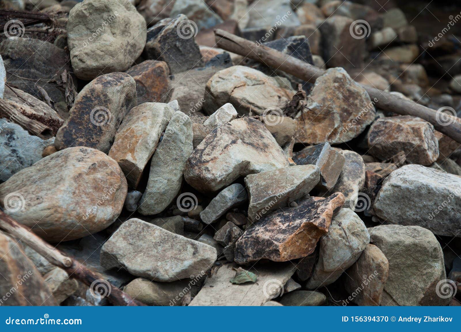 Big and Small Stones. the Mountains. the Texture of the Stone Stock ...