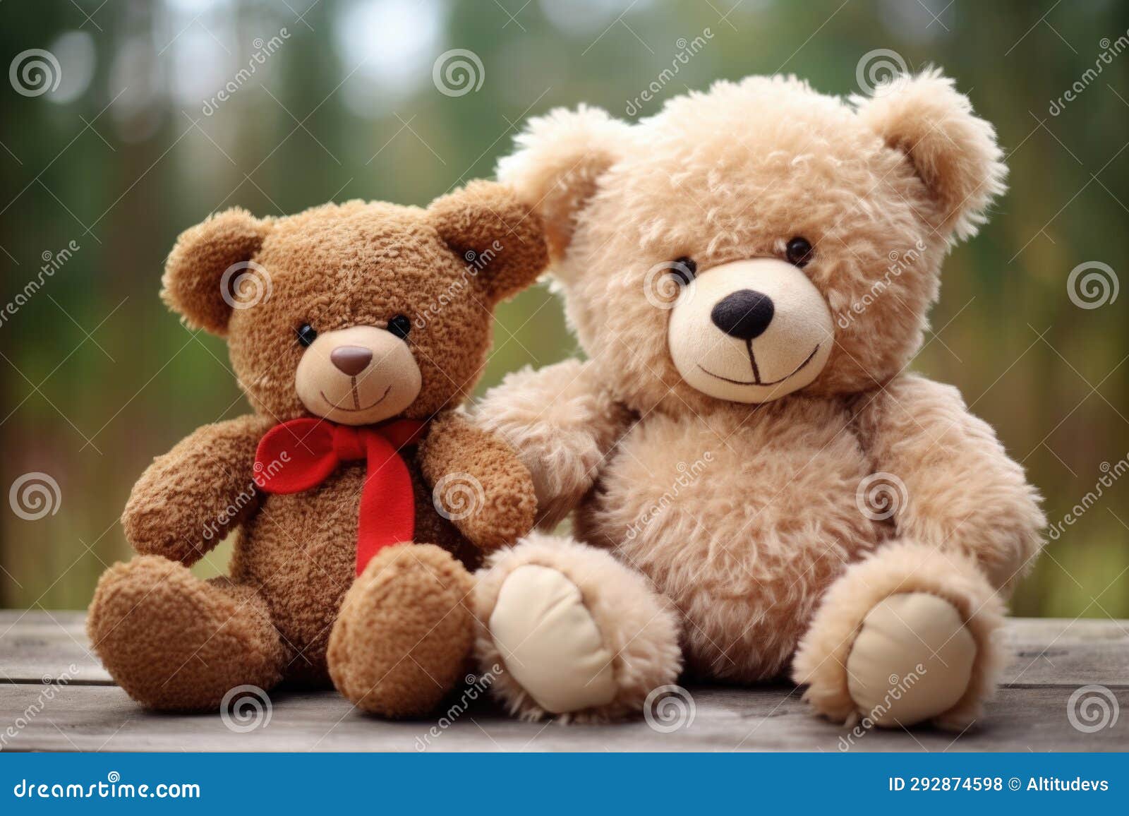 Big and Small Teddy Bears Together Stock Photo - Image of love ...