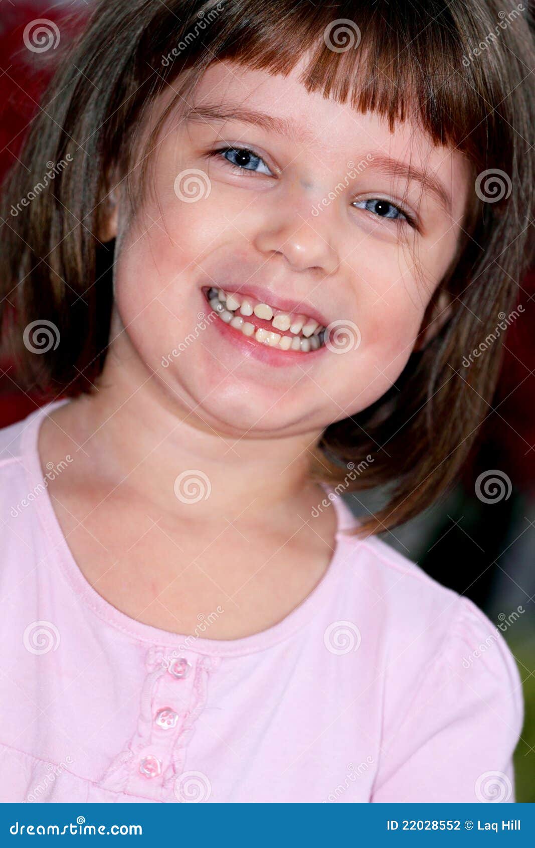 Big Smile stock photo. Image of pink, cute, hair, expression - 22028552